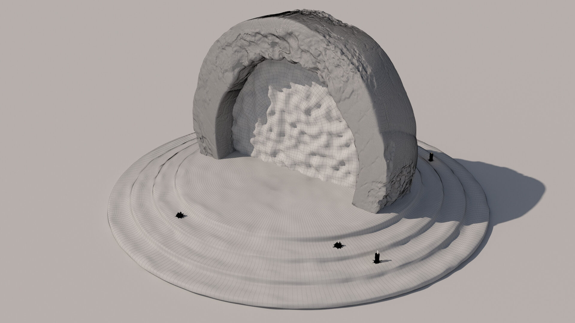 Dimensional Rock Portal - 3D Model by kopofx