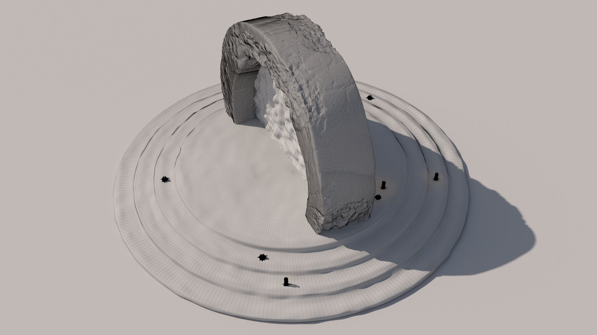 Dimensional Rock Portal - 3D Model by kopofx