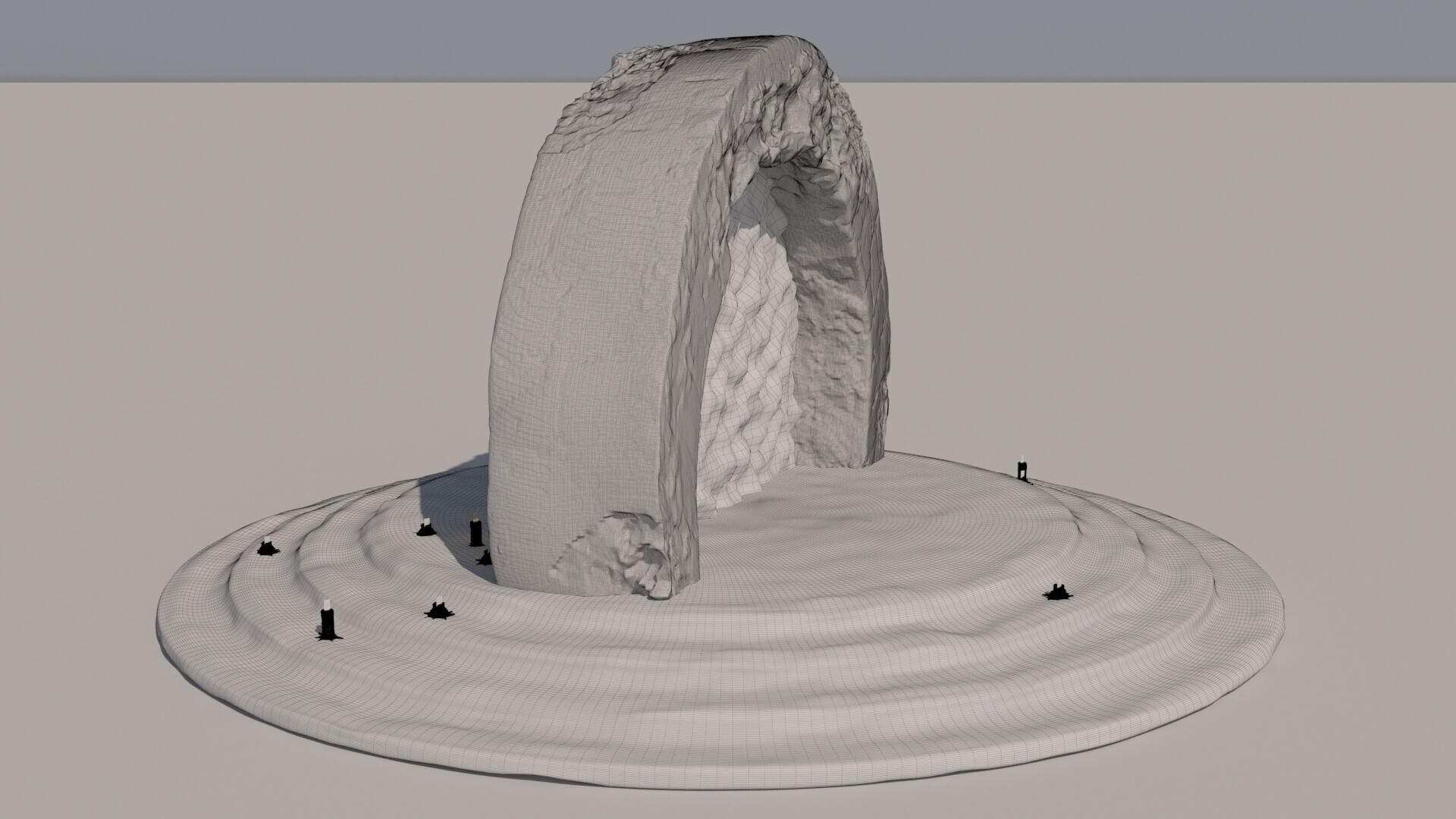 Dimensional Rock Portal - 3D Model by kopofx