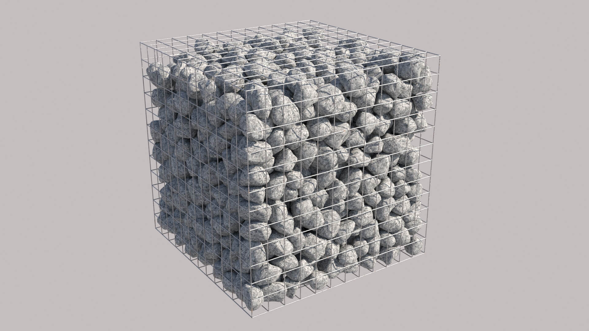 Gabion Cube - 3D Model by kopofx
