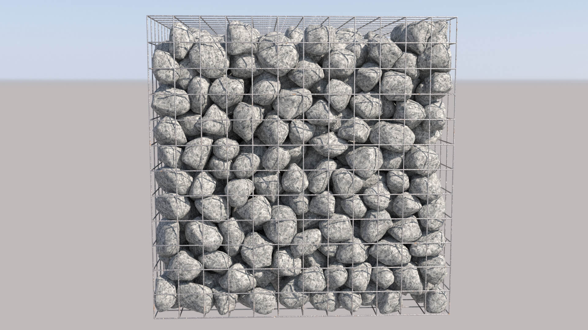 Gabion Cube - 3D Model by kopofx