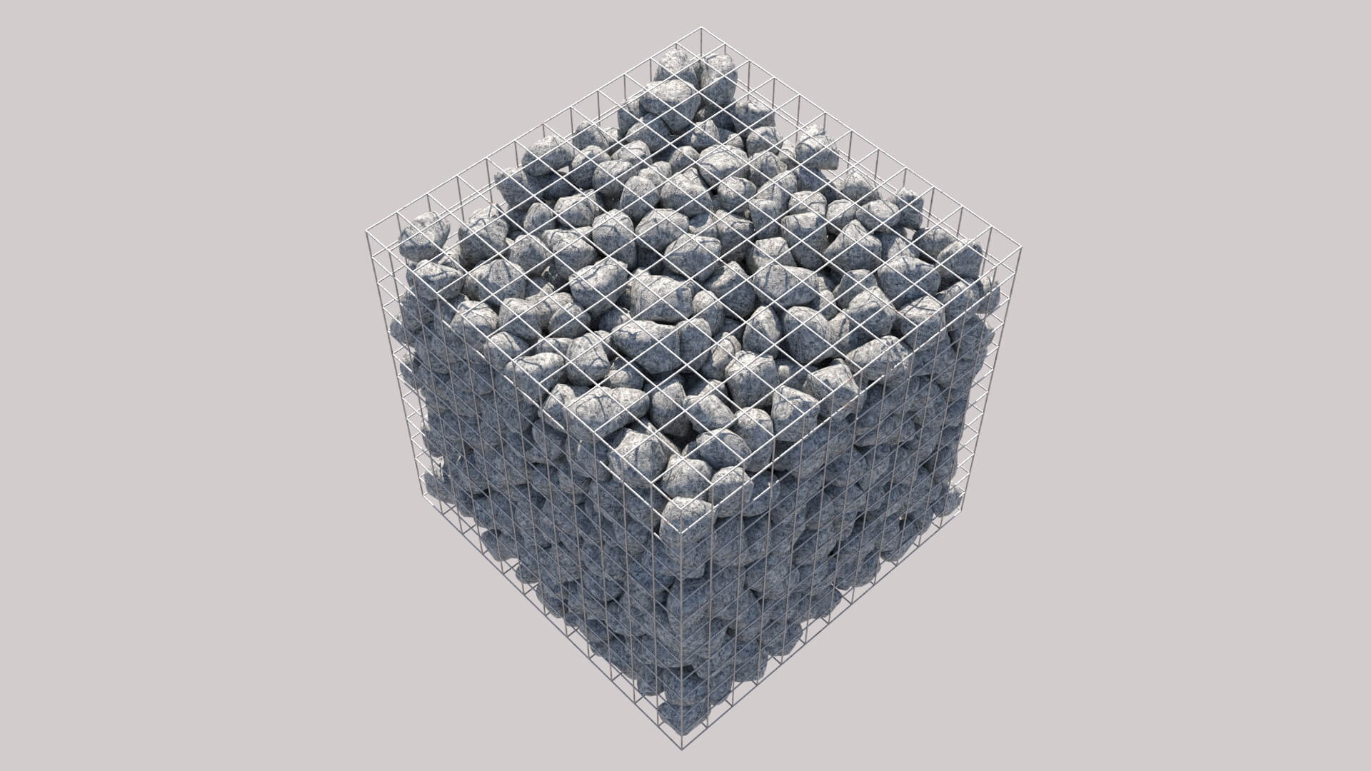 Gabion Cube - 3D Model by kopofx