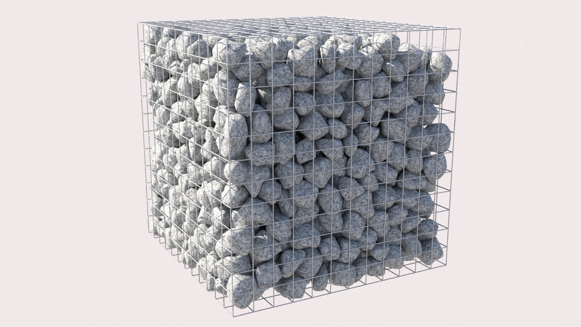 Gabion Cube - 3D Model by kopofx