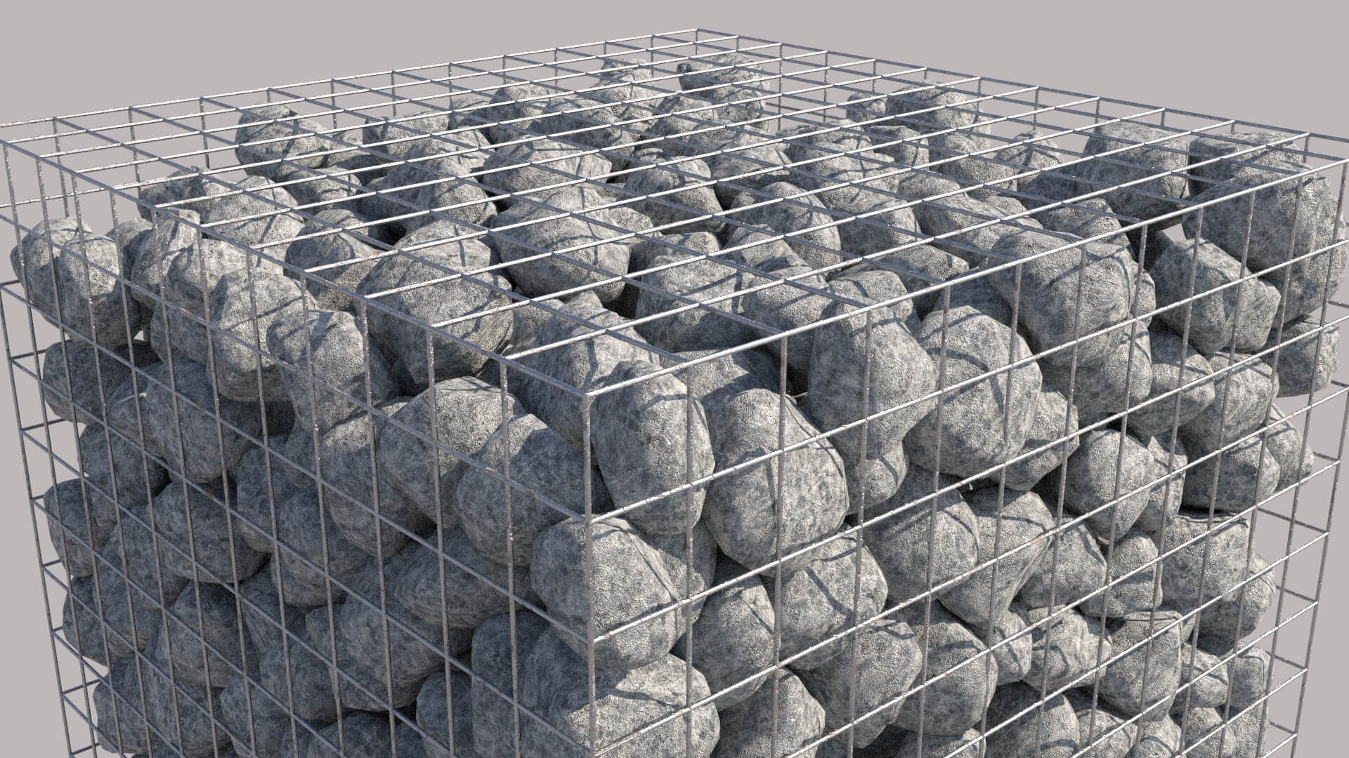 Gabion Cube - 3D Model by kopofx