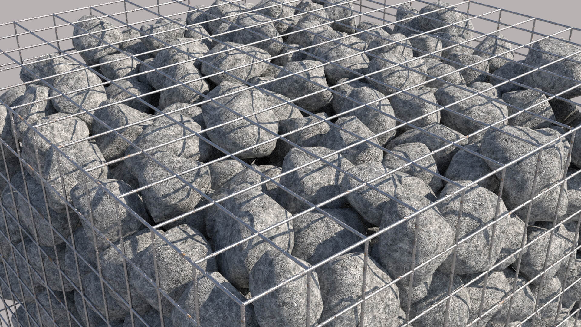 Gabion Cube - 3D Model by kopofx
