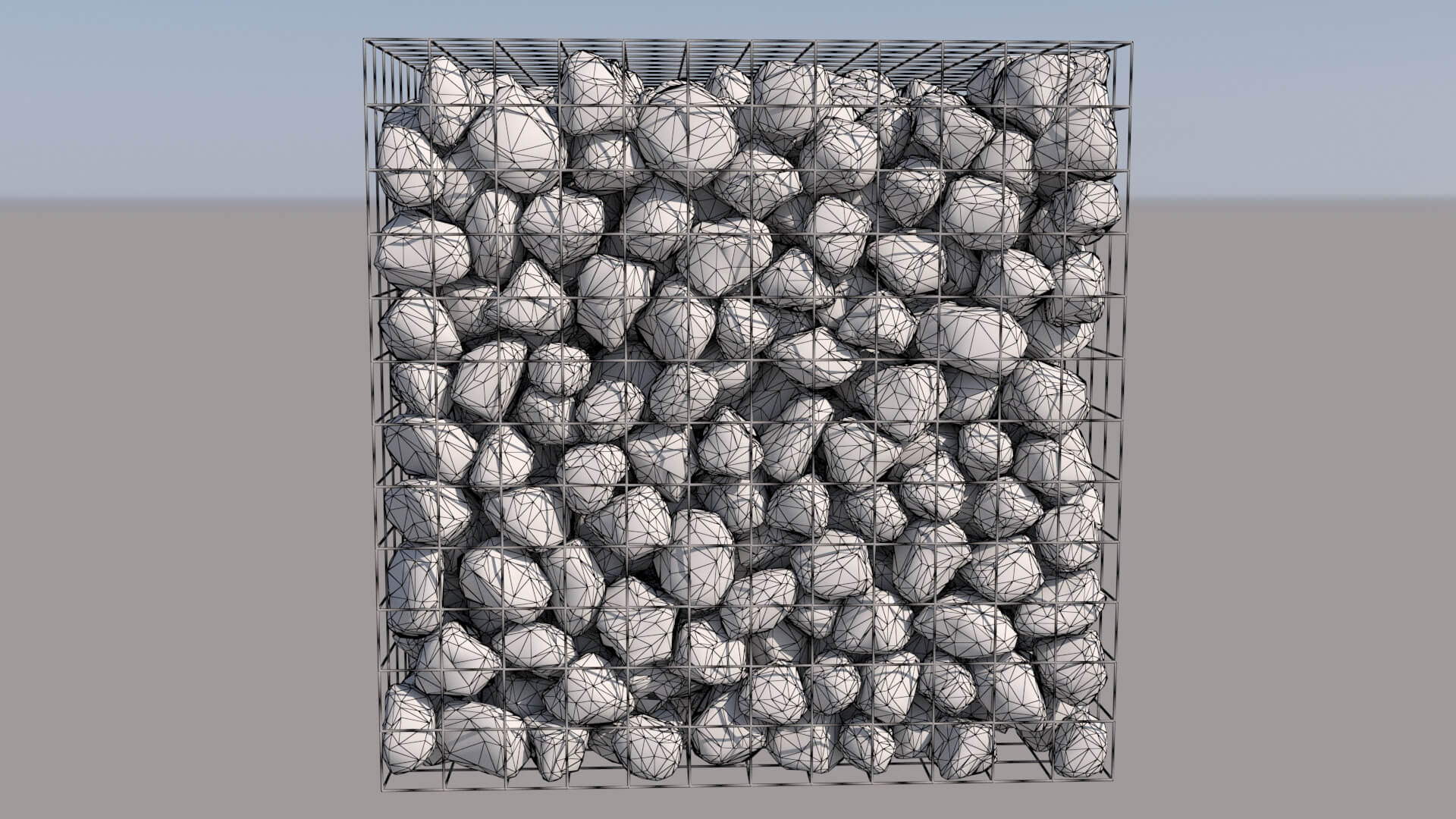 Gabion Cube - 3D Model by kopofx