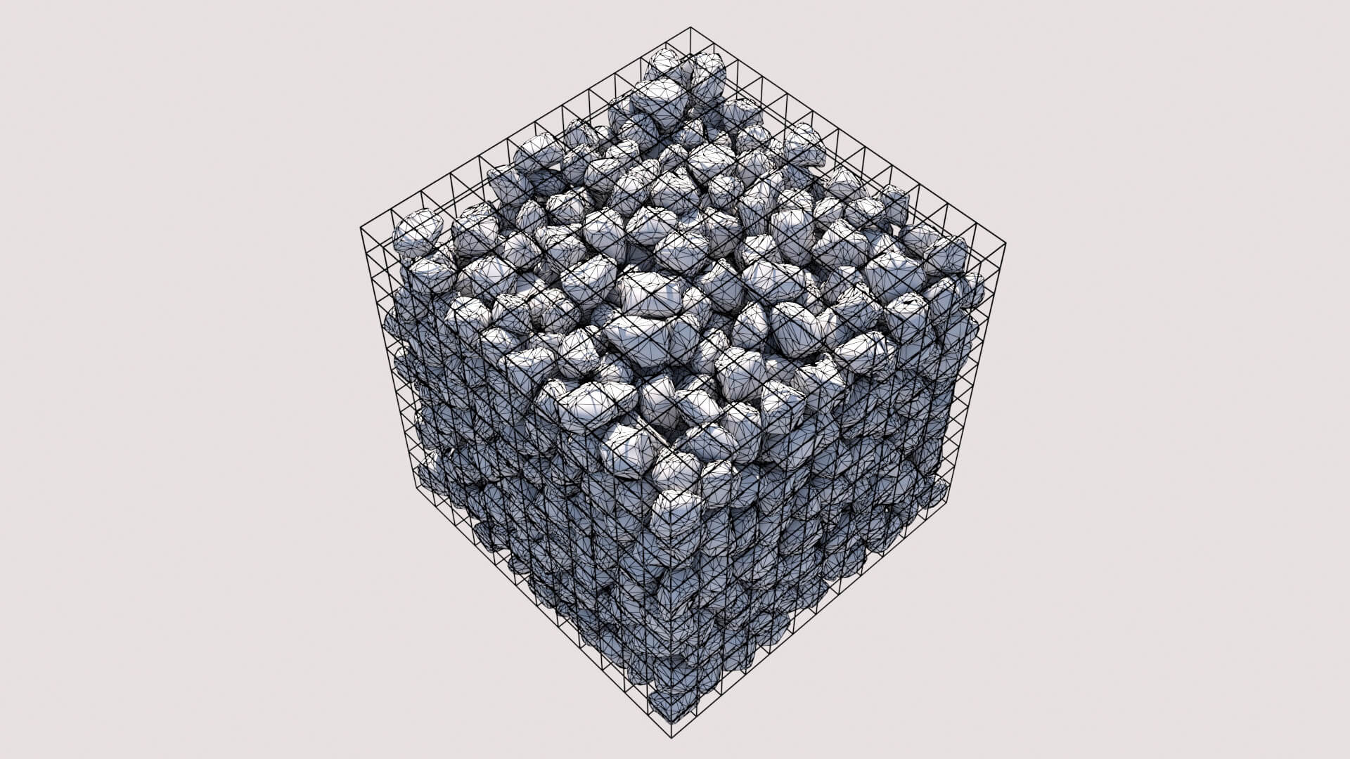 Gabion Cube - 3D Model by kopofx