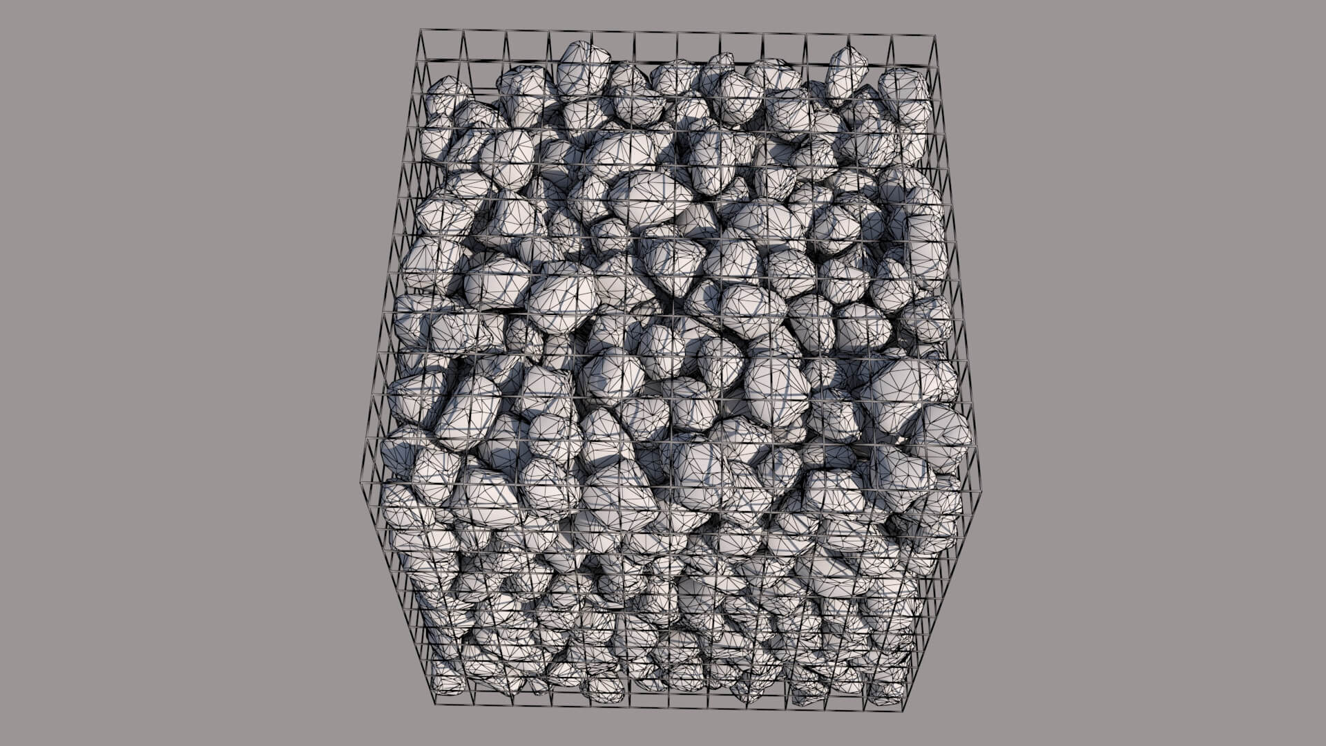 Gabion Cube - 3D Model by kopofx