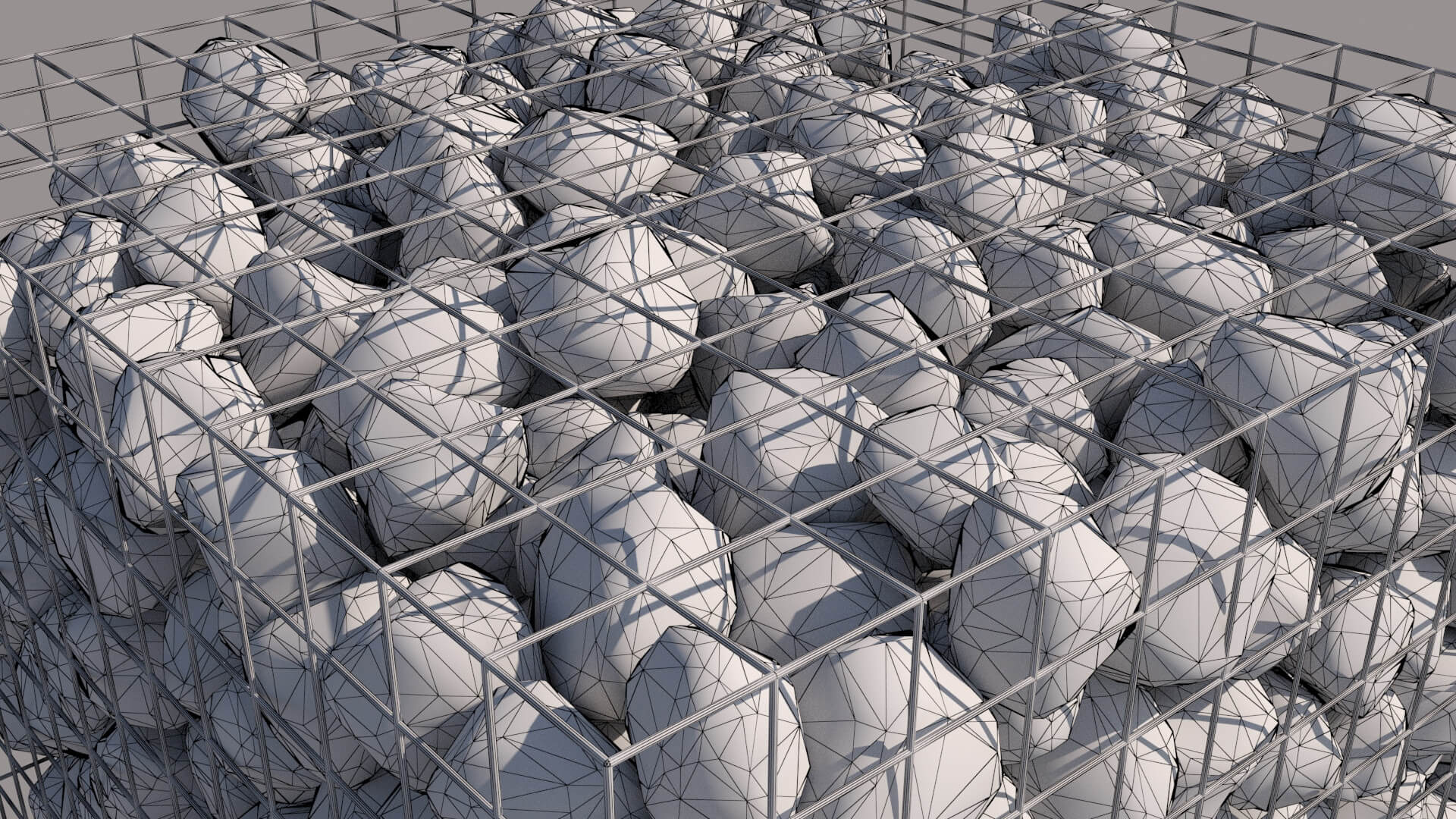 Gabion Cube - 3D Model by kopofx