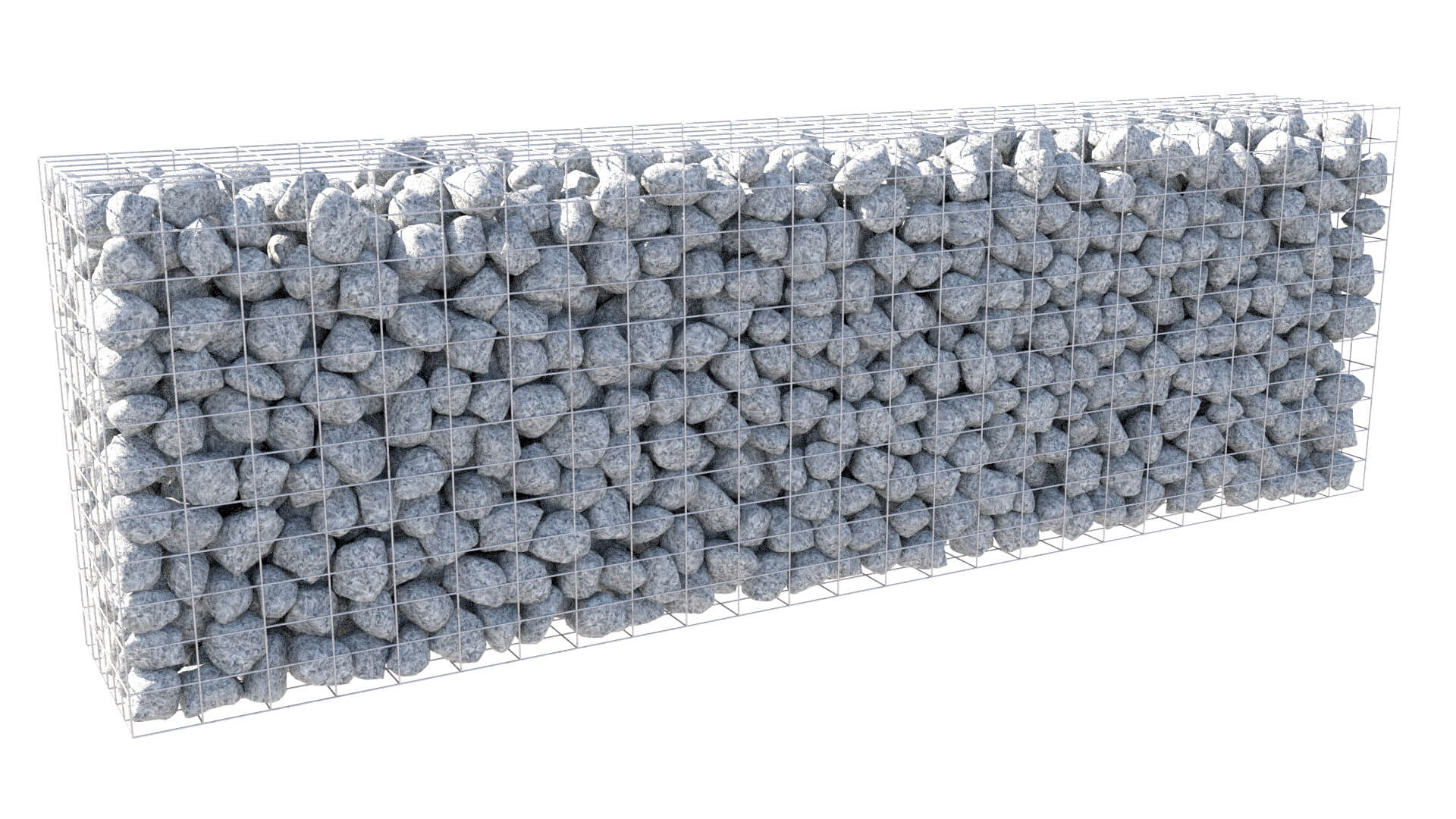 Gabion Wall - 3D Model by kopofx