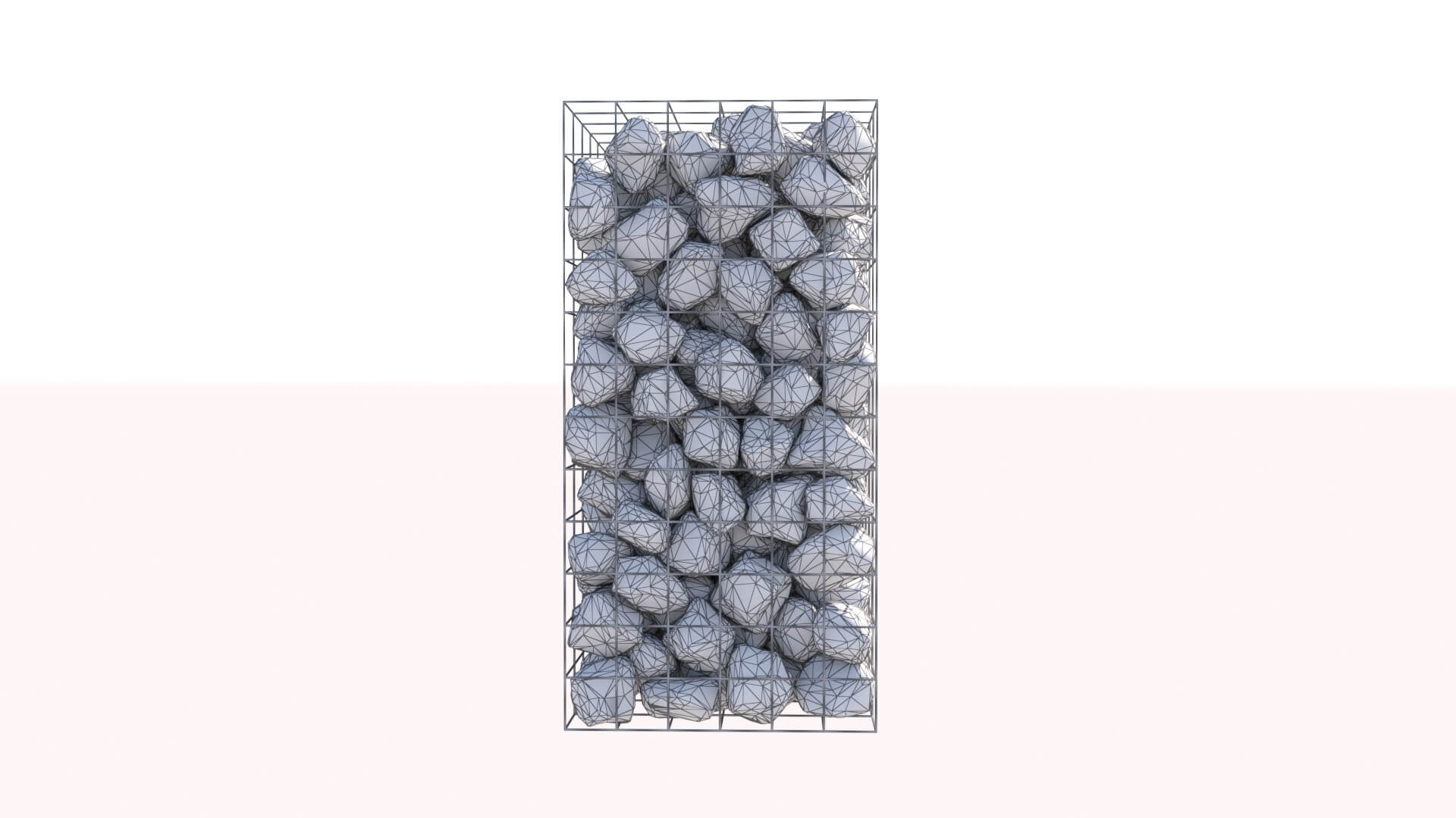 Gabion Wall - 3D Model by kopofx