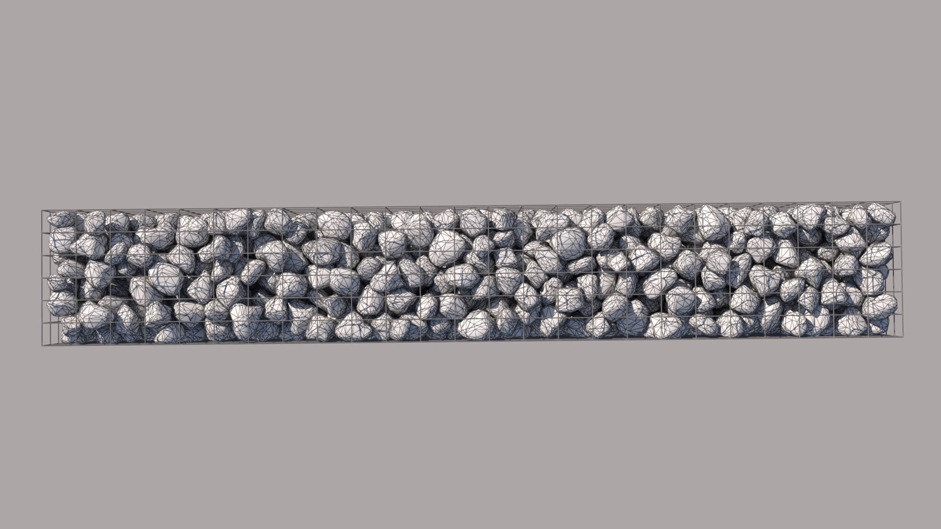 Gabion Wall - 3D Model by kopofx