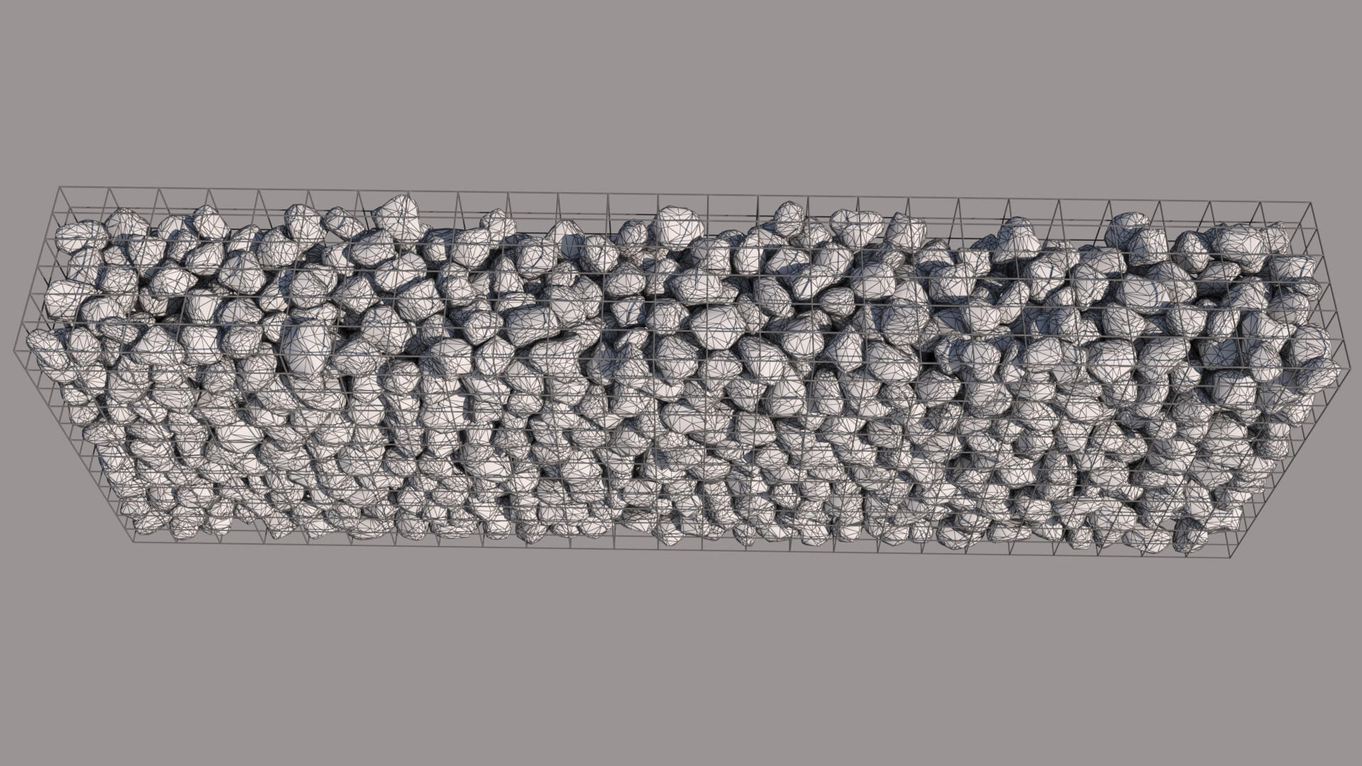 Gabion Wall - 3D Model by kopofx