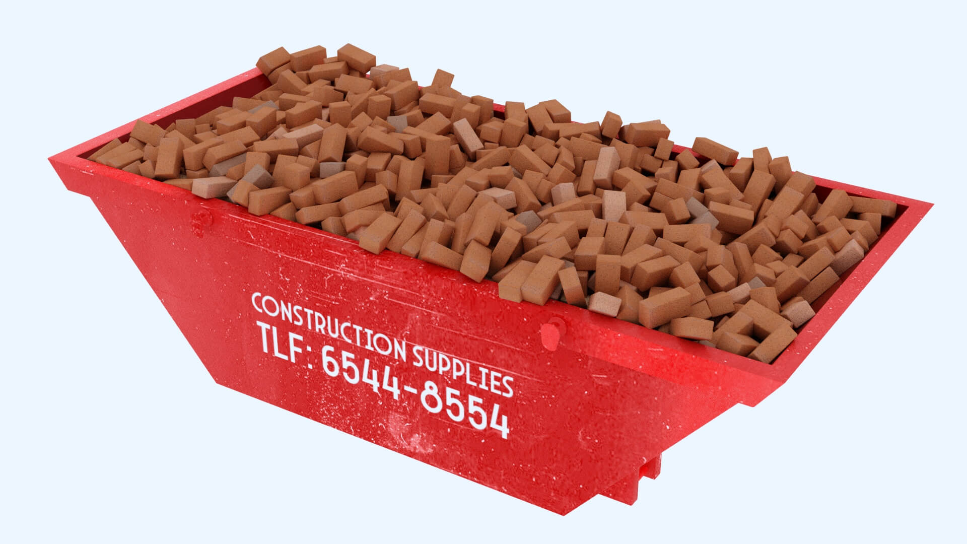 Industrial Container With Bricks 3 - 3D Model by kopofx