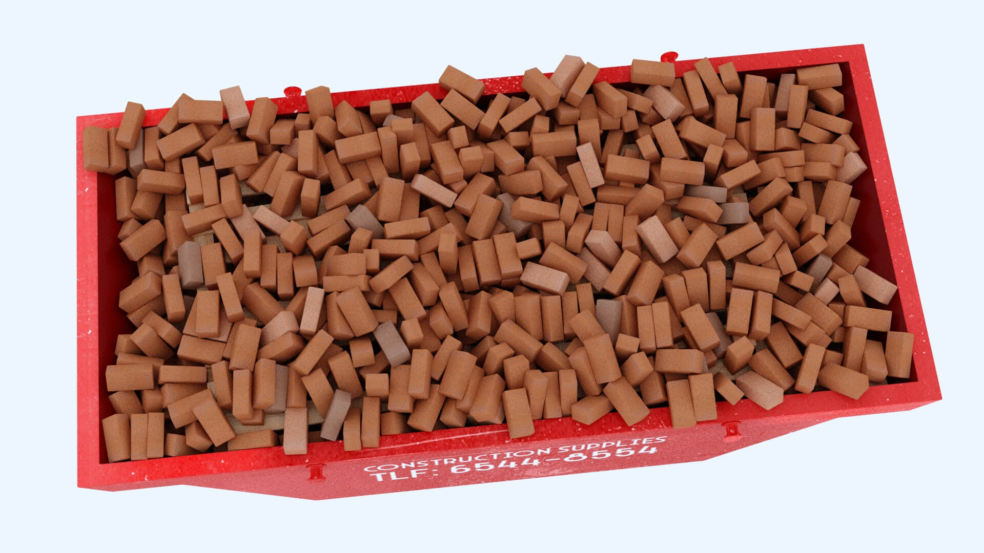 Industrial Container With Bricks 3 - 3D Model by kopofx