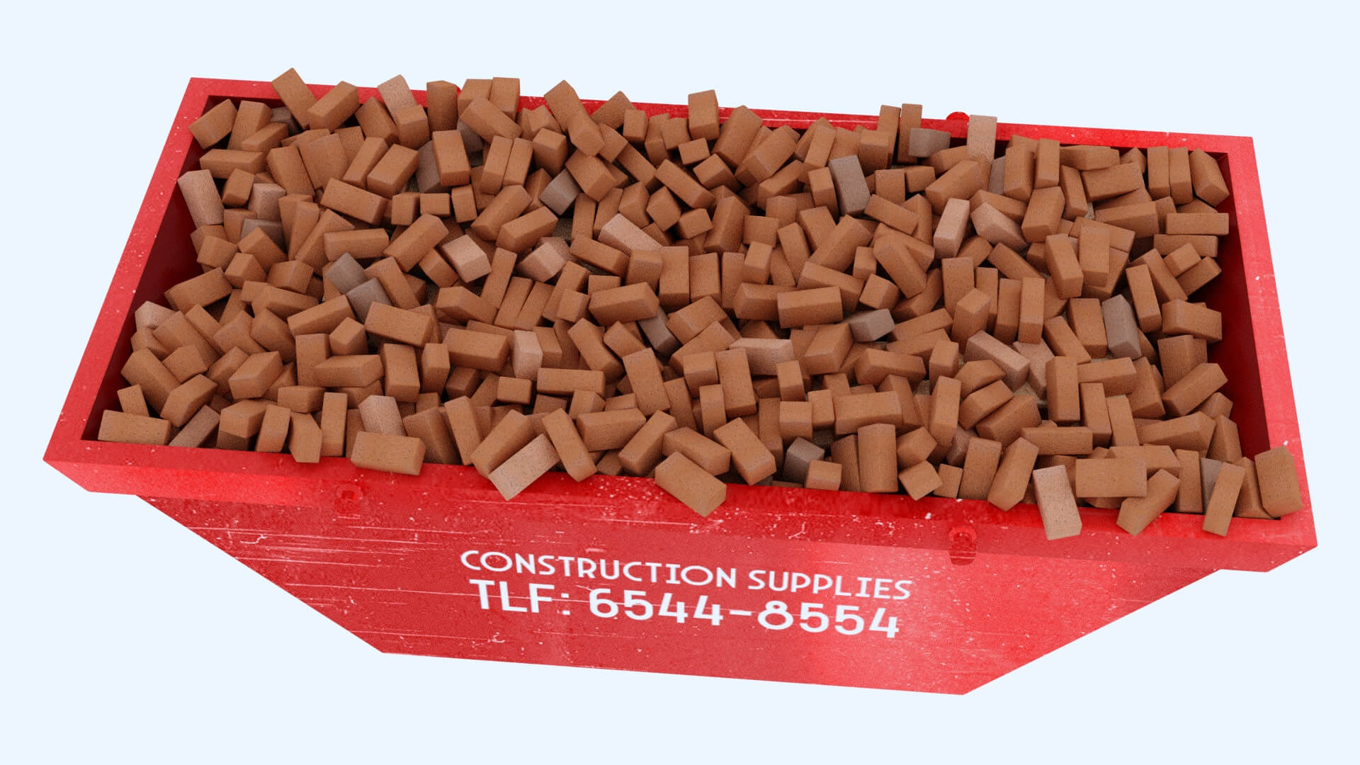 Industrial Container With Bricks 3 - 3D Model by kopofx