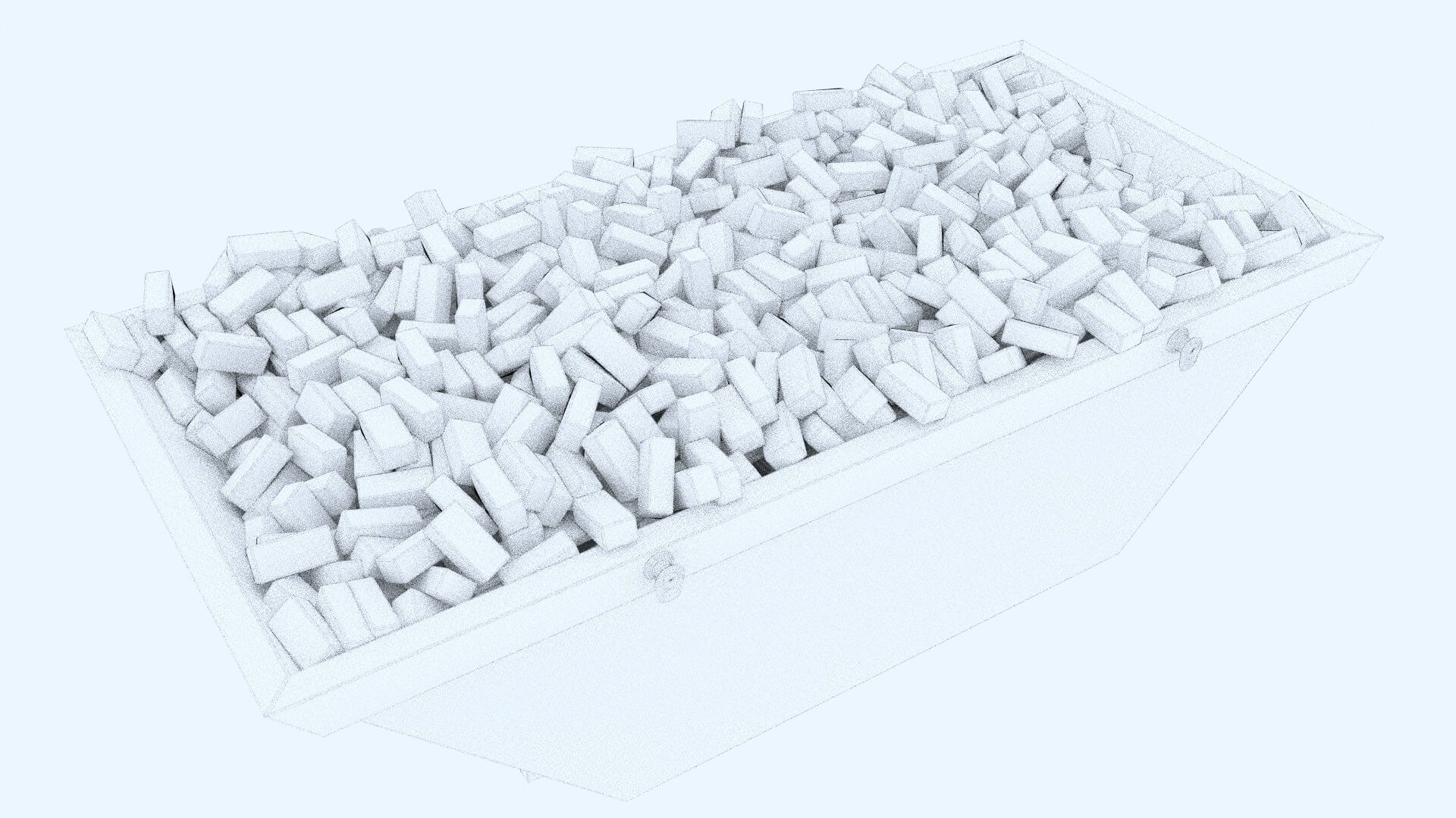 Industrial Container With Bricks 3 - 3D Model by kopofx