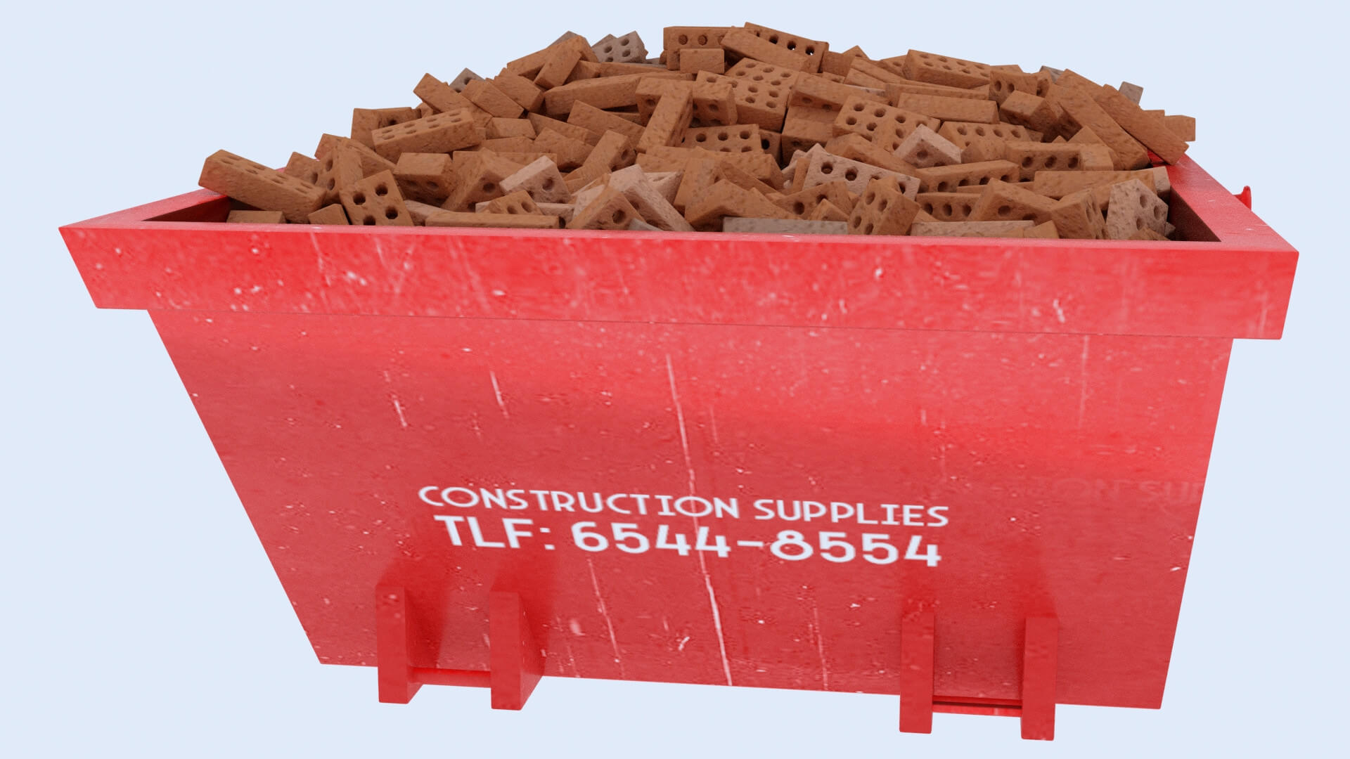 Industrial Container With Bricks VOL 1 - 3D Model by kopofx