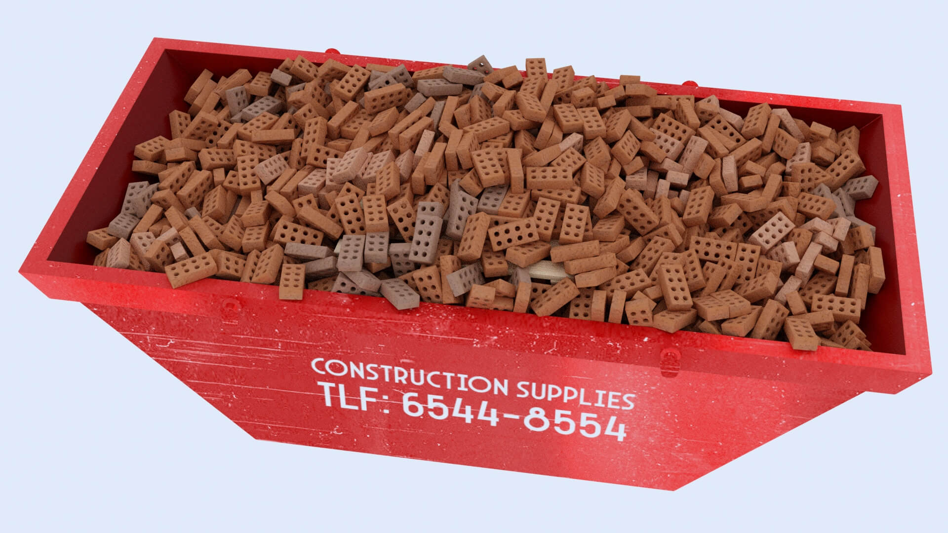 Industrial Container With Bricks VOL 1 - 3D Model by kopofx