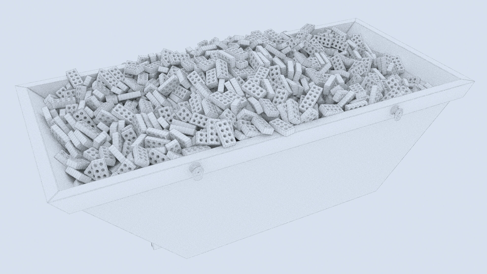 Industrial Container With Bricks VOL 1 - 3D Model by kopofx