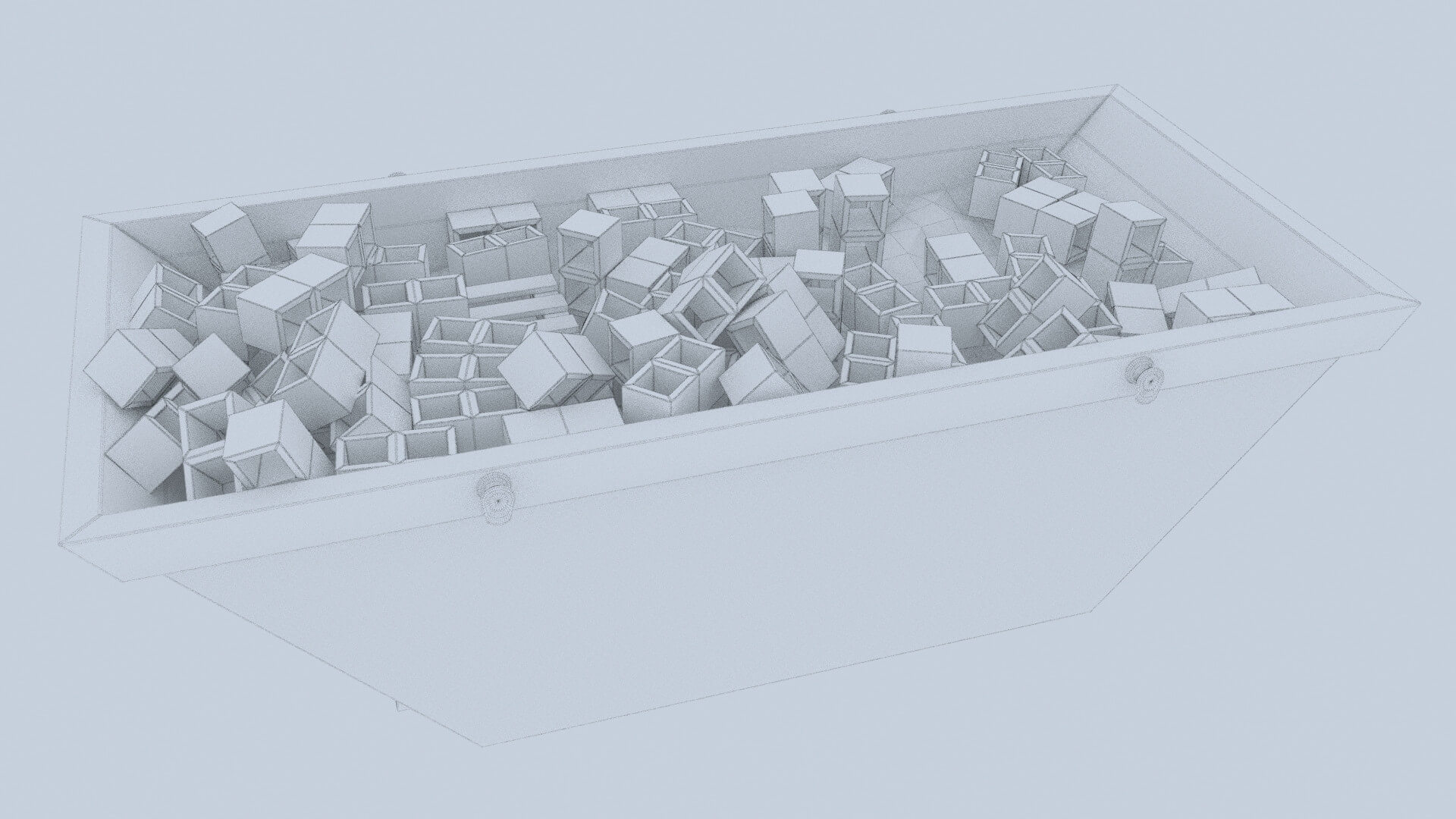 Industrial Container With Concrete Blocks VOL 2 - 3D Model by kopofx