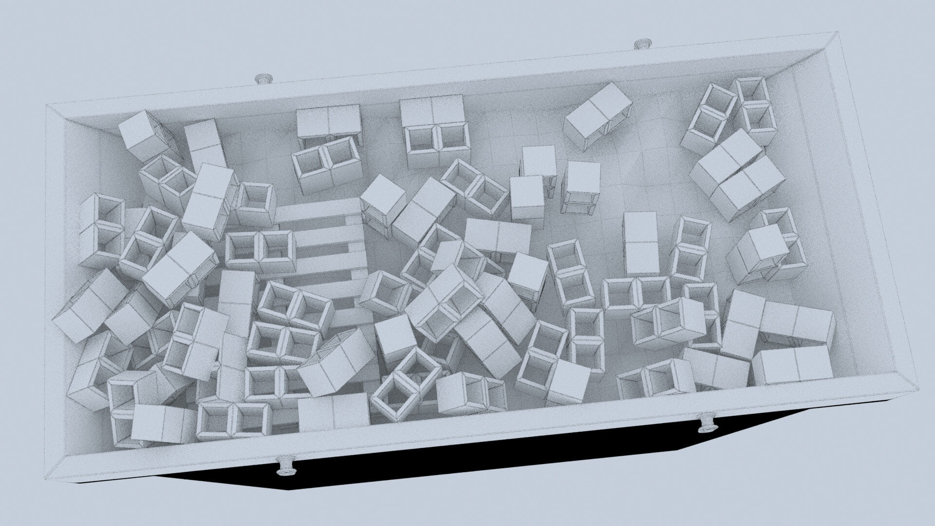 Industrial Container With Concrete Blocks VOL 2 - 3D Model by kopofx