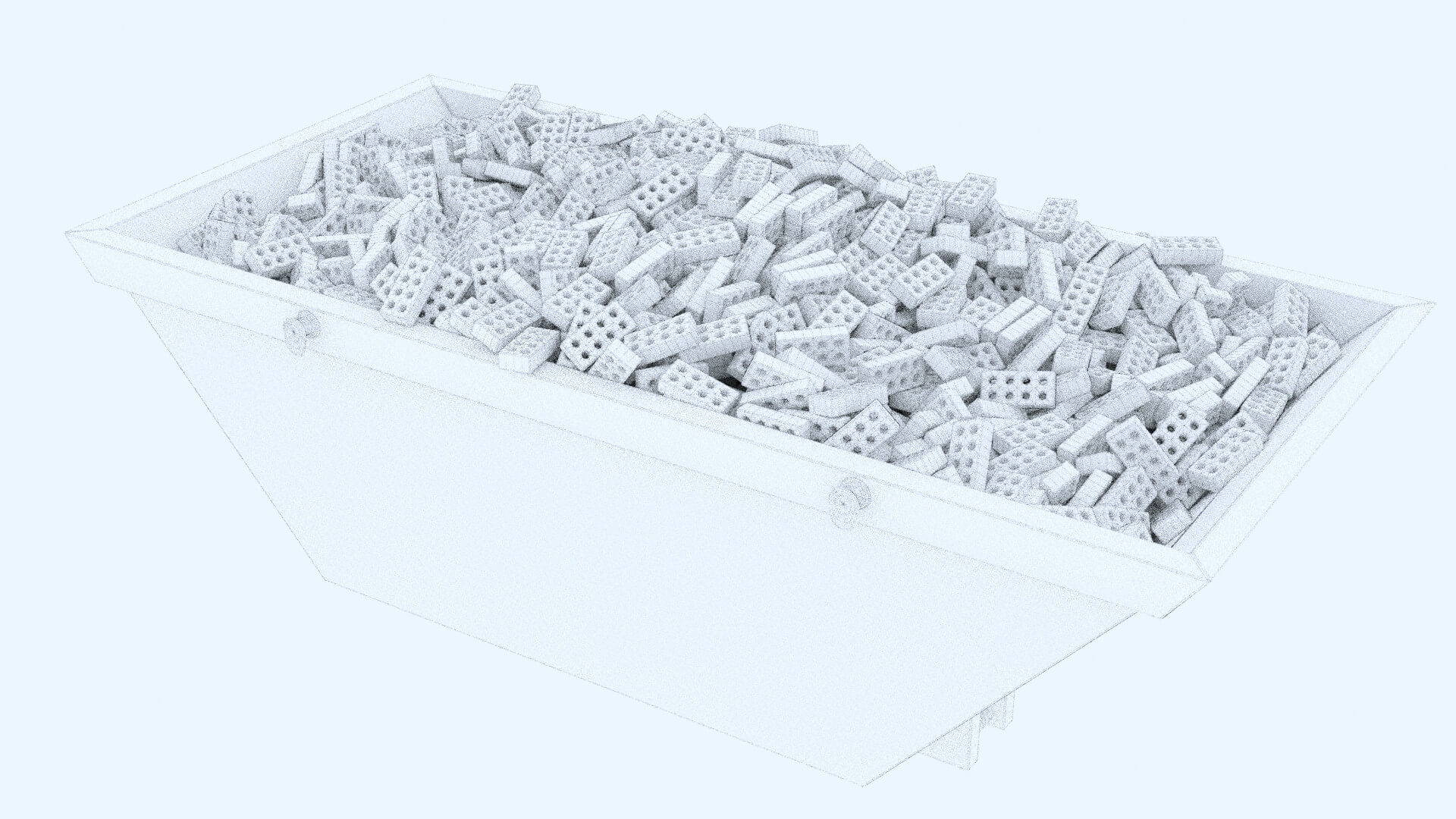 Industrial Container With Bricks 2 - 3D Model by kopofx