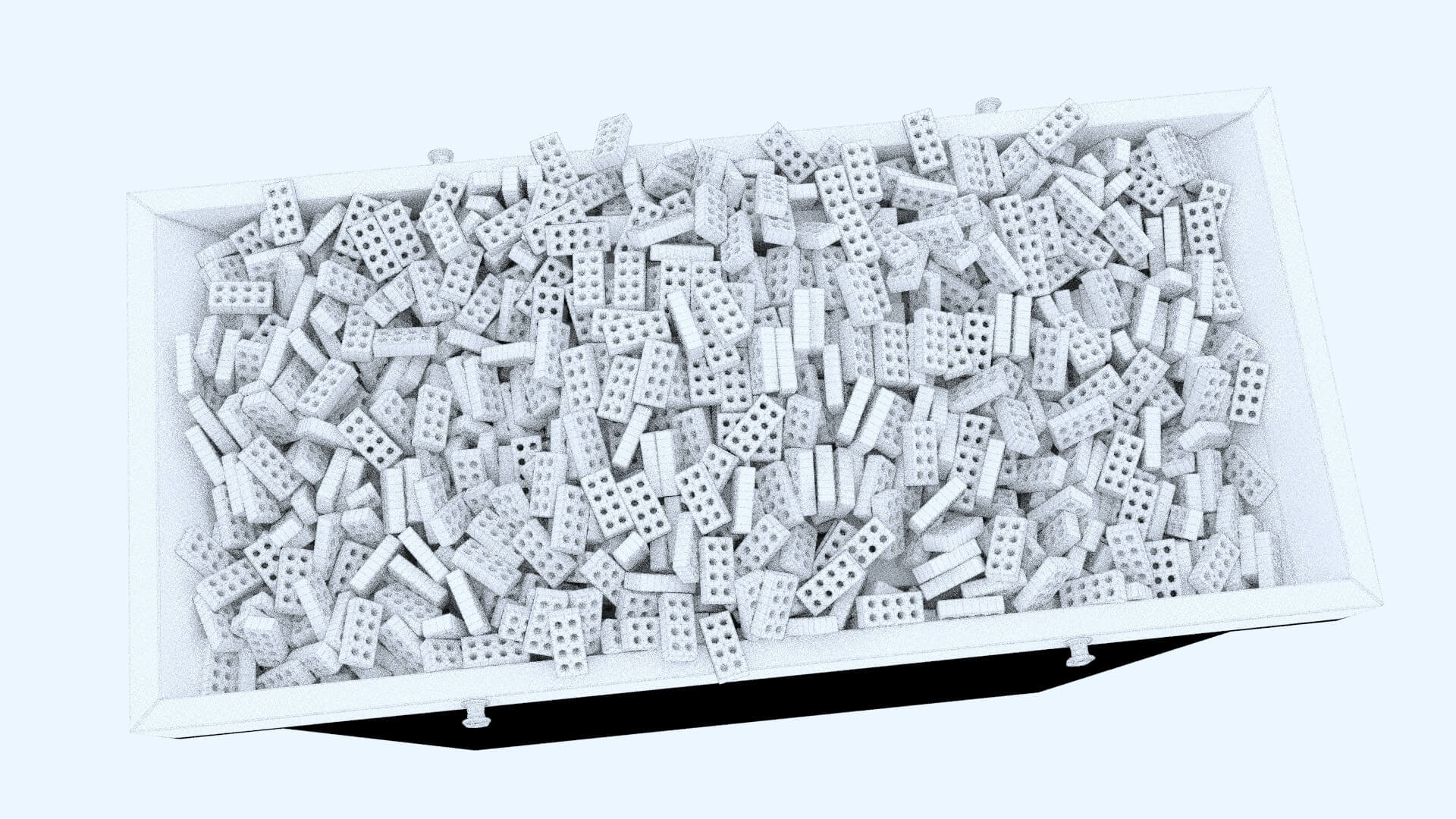 Industrial Container With Bricks 2 - 3D Model by kopofx