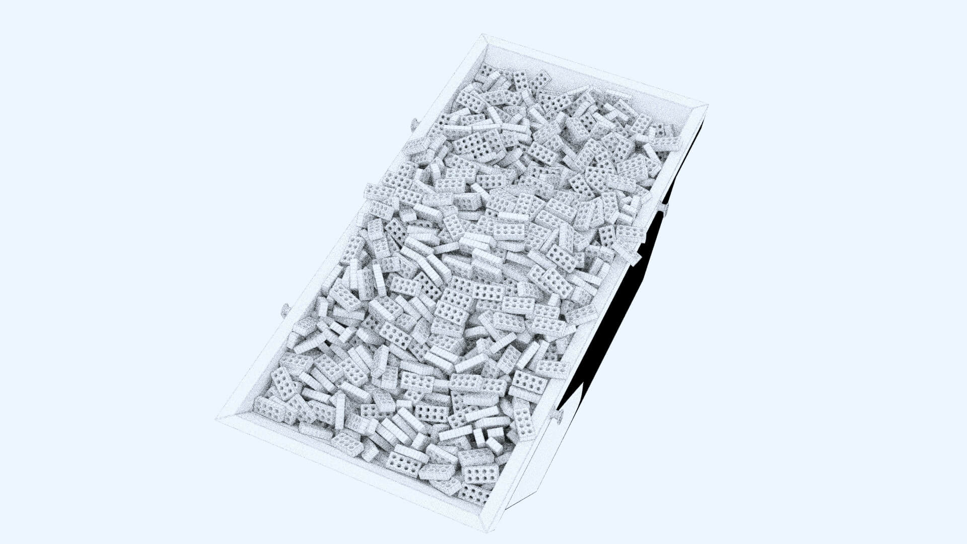 Industrial Container With Bricks 2 - 3D Model by kopofx