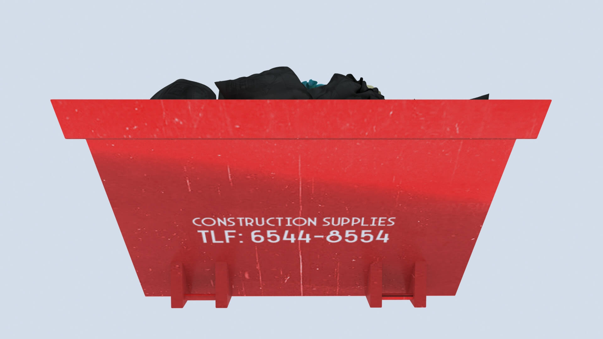 Industrial Garbage Container - 3D Model by kopofx