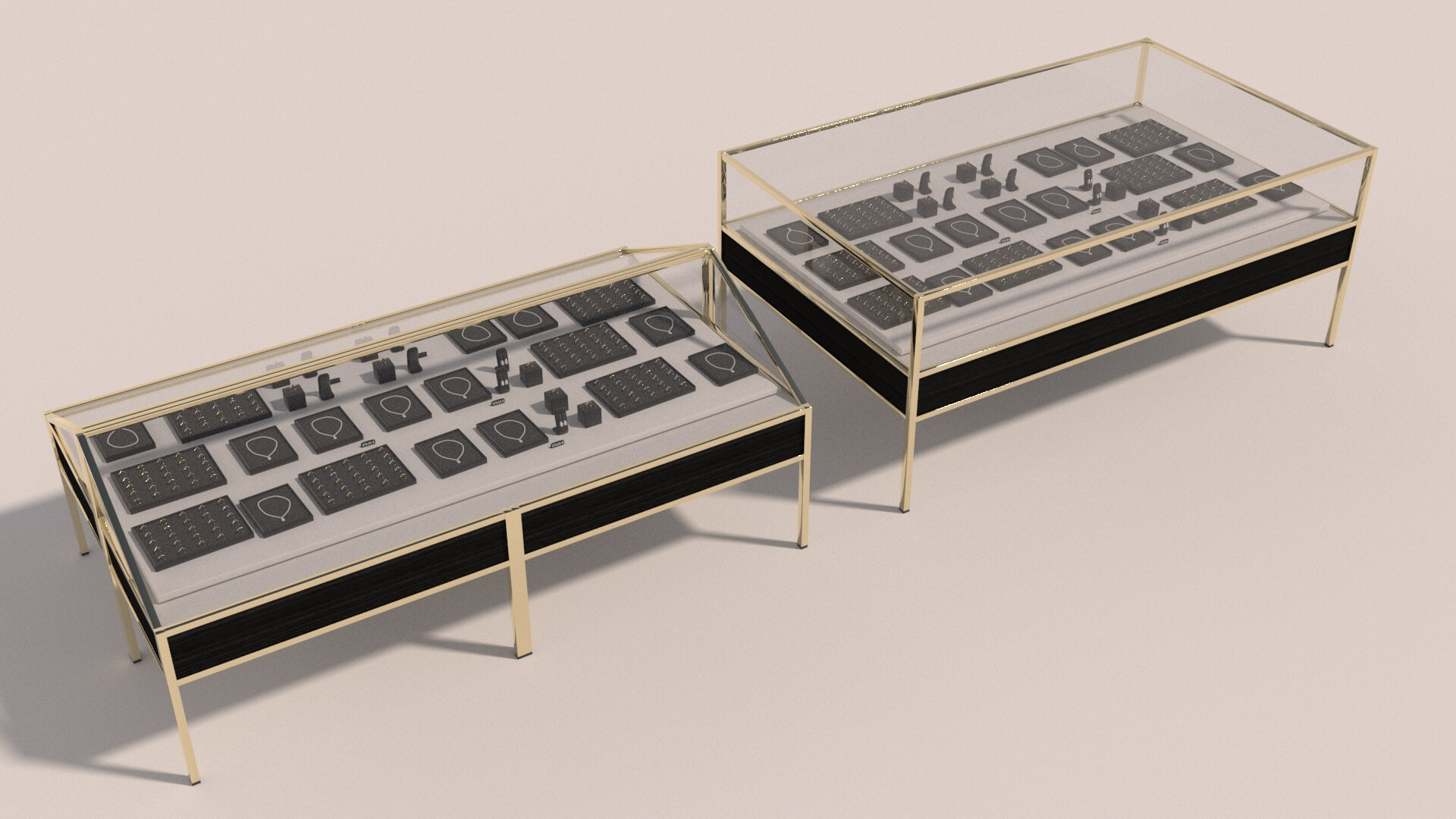Jewelery Counters and Display Cases - 3D Model by kopofx