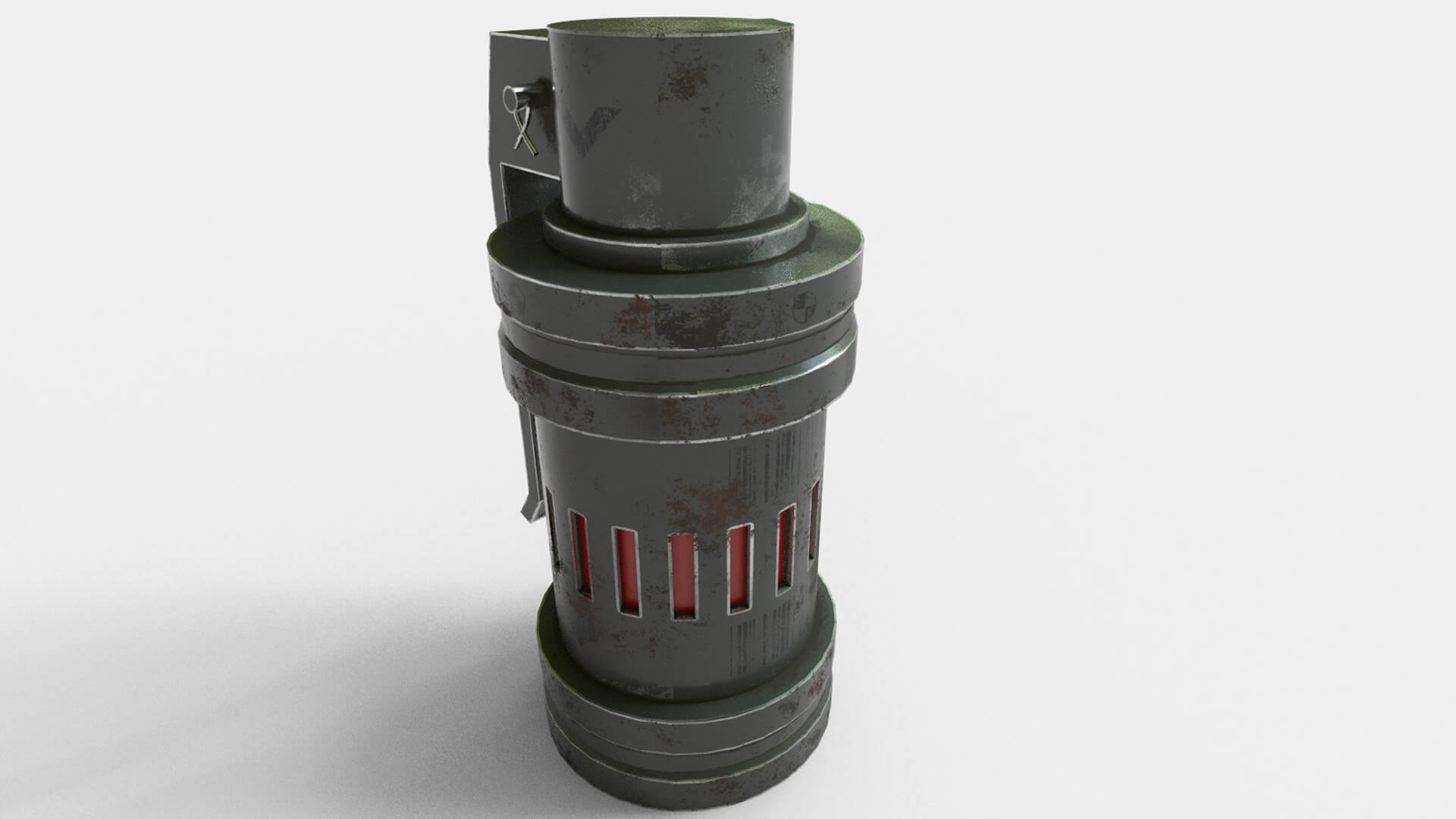 Low Poly Futuristic Grenade - 3D Model by kopofx