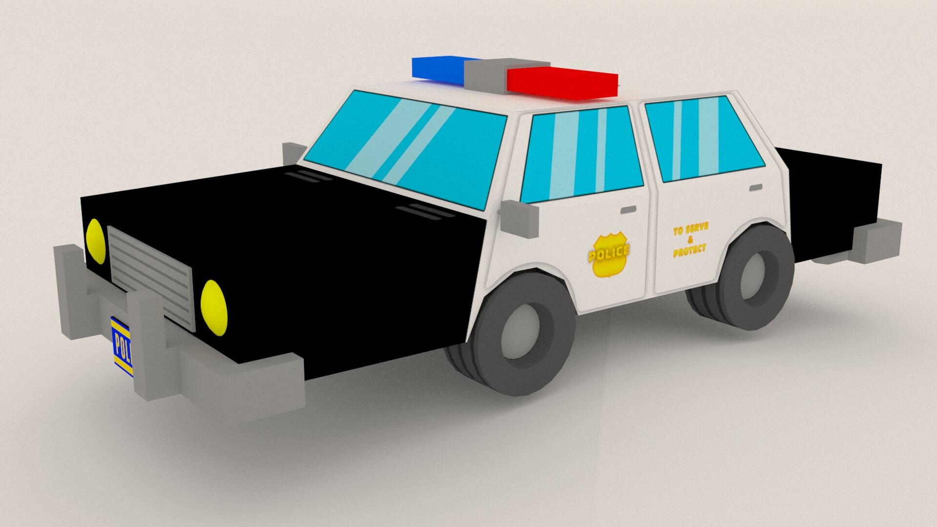 Low Poly Cartoon Car Collection Vol 1 3D Model