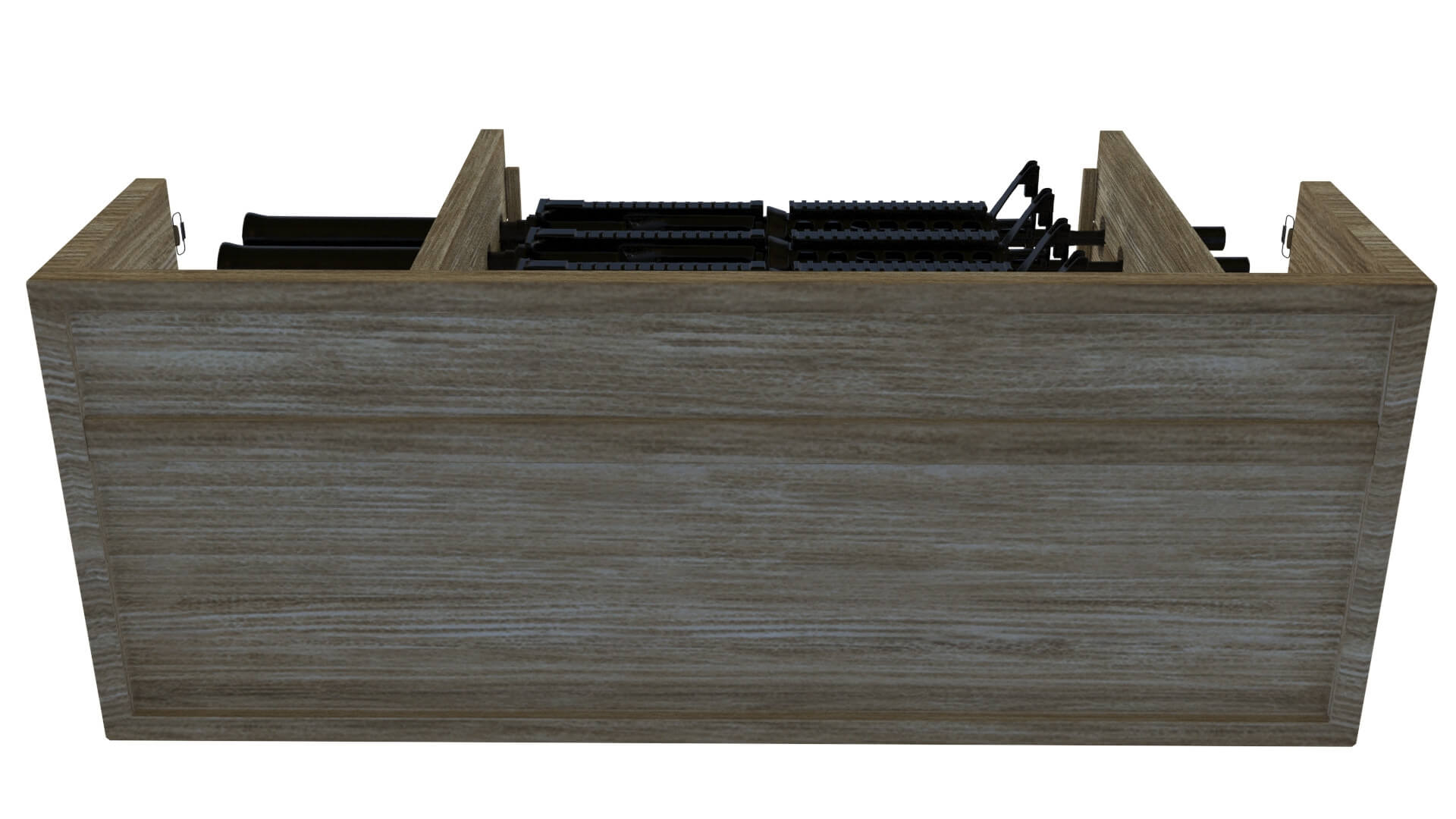 M4 Rifle Transport Wood Box - 3D Model by kopofx