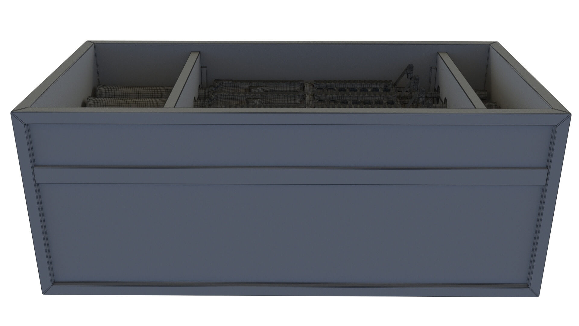 M4 Rifle Transport Wood Box - 3D Model by kopofx