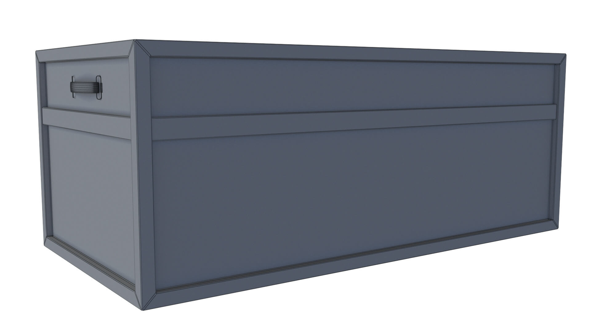 M4 Rifle Transport Wood Box - 3D Model by kopofx