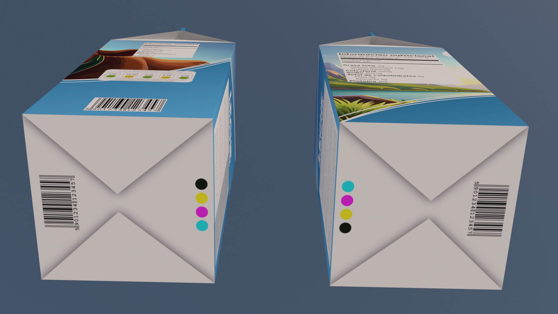 Milk Brick Carton - 3D Model by kopofx