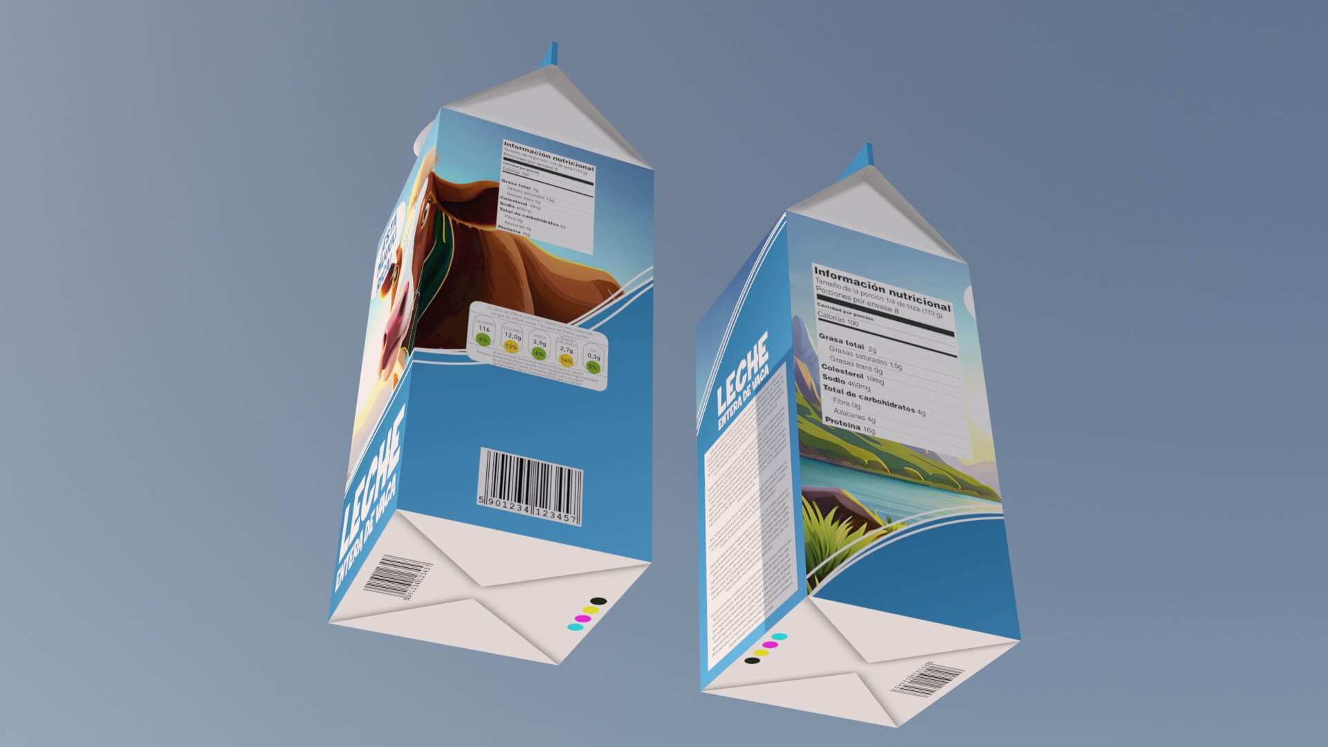 Milk Brick Carton - 3D Model by kopofx