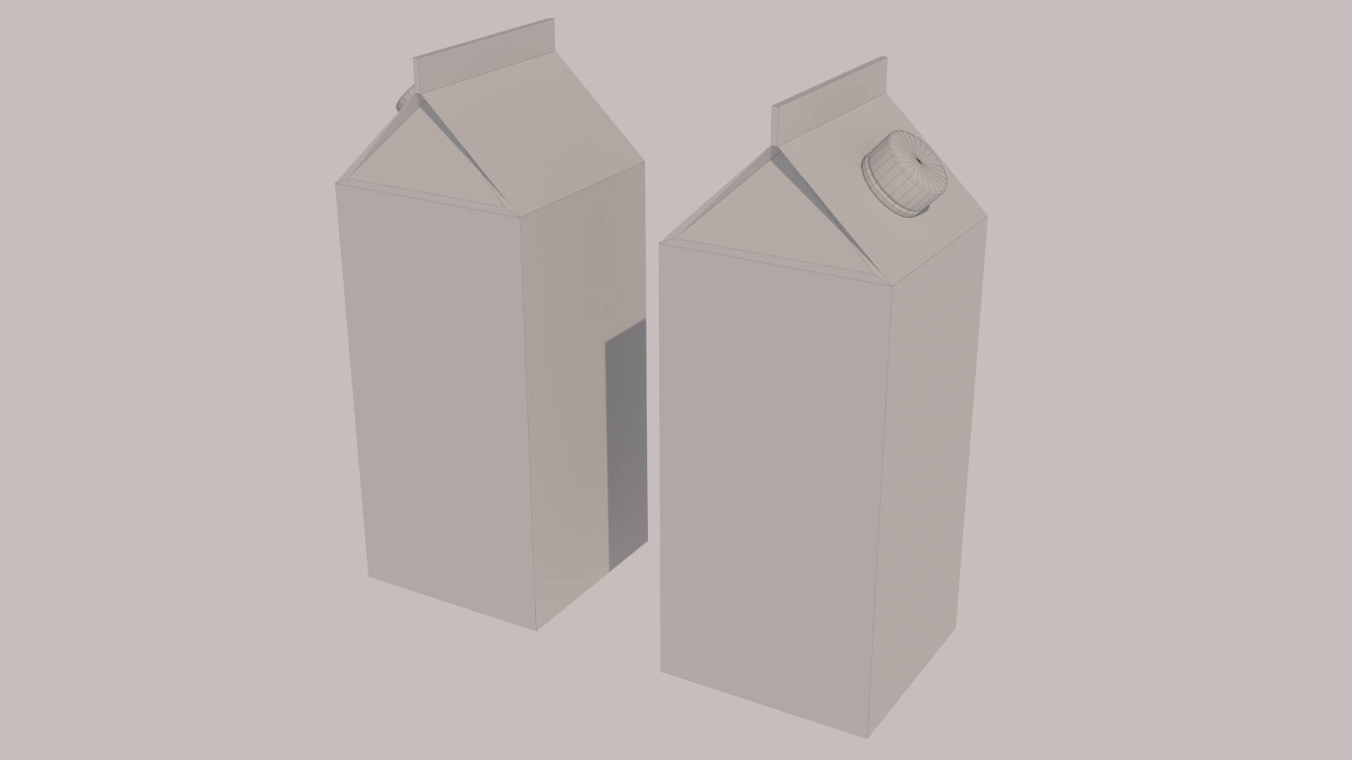 Milk Brick Carton - 3D Model by kopofx