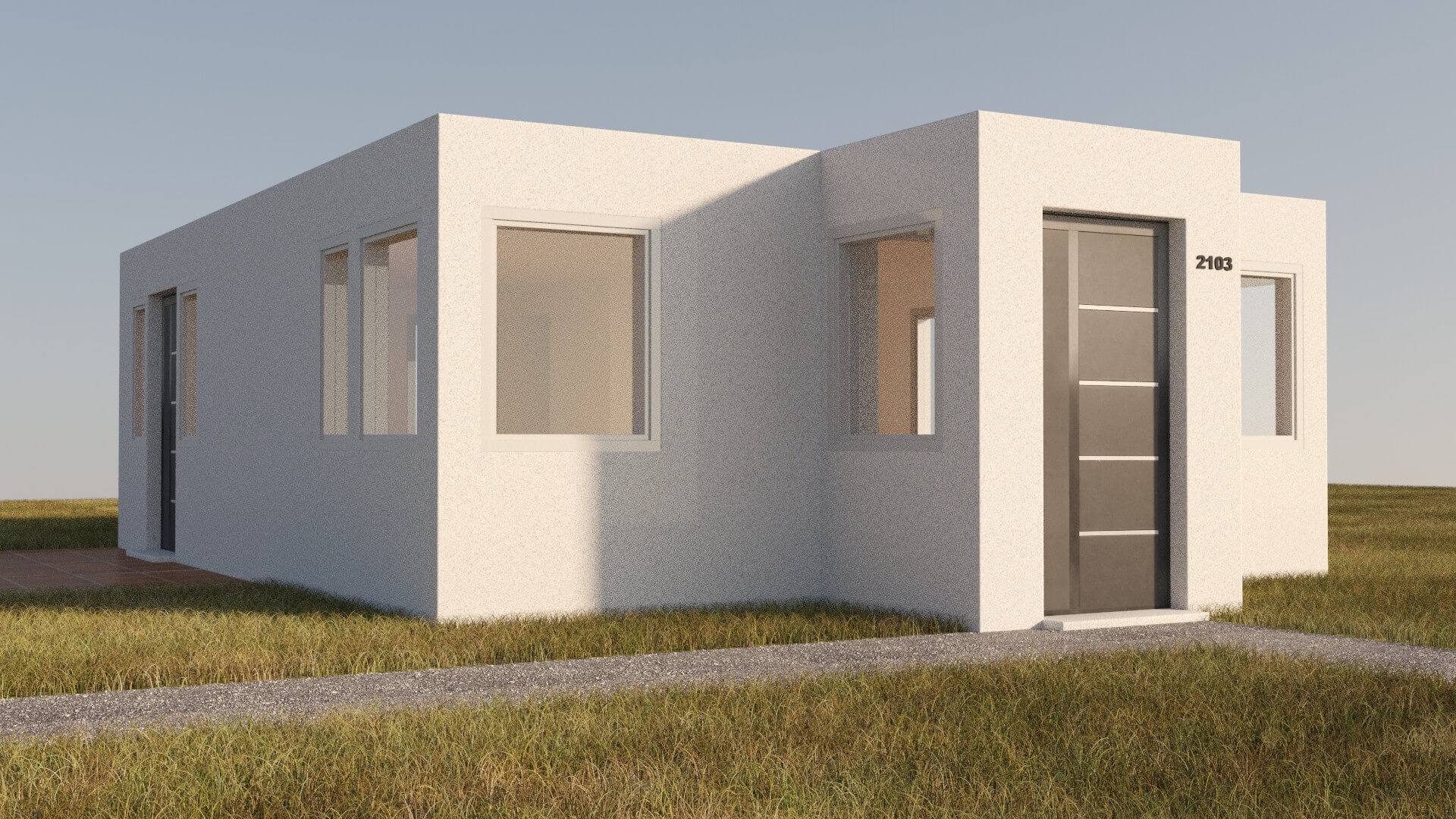 Modern Apartment Exterior and Interior - 3D Model by kopofx