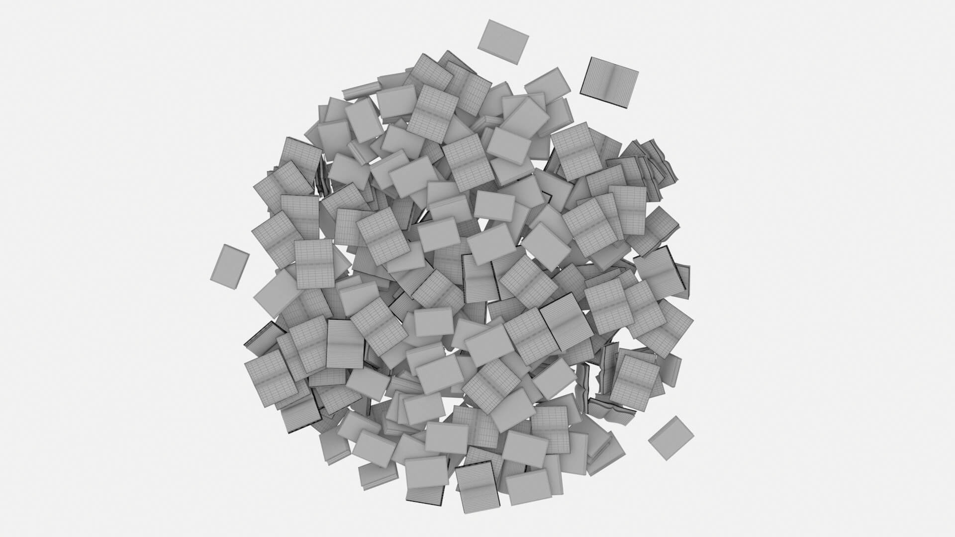 Old Book Pile Big - 3D Model by kopofx