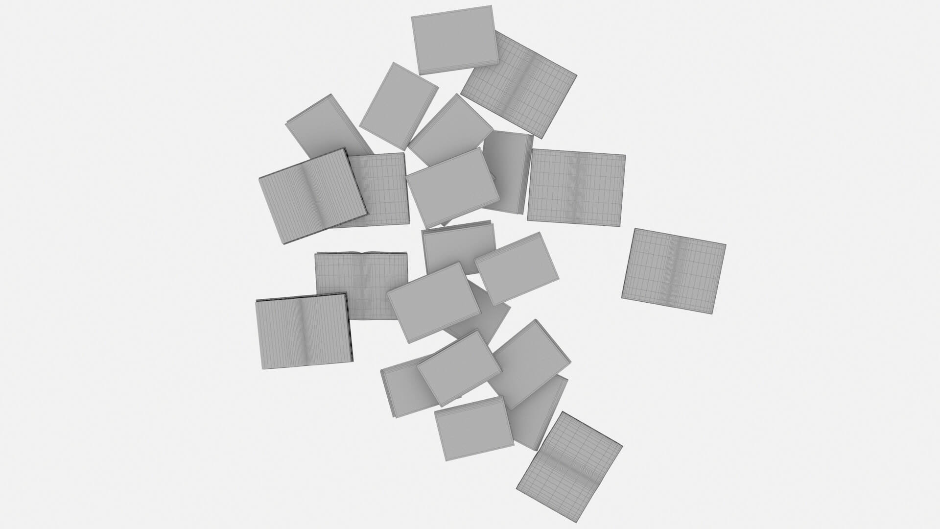 Old Book Pile Small - 3D Model by kopofx