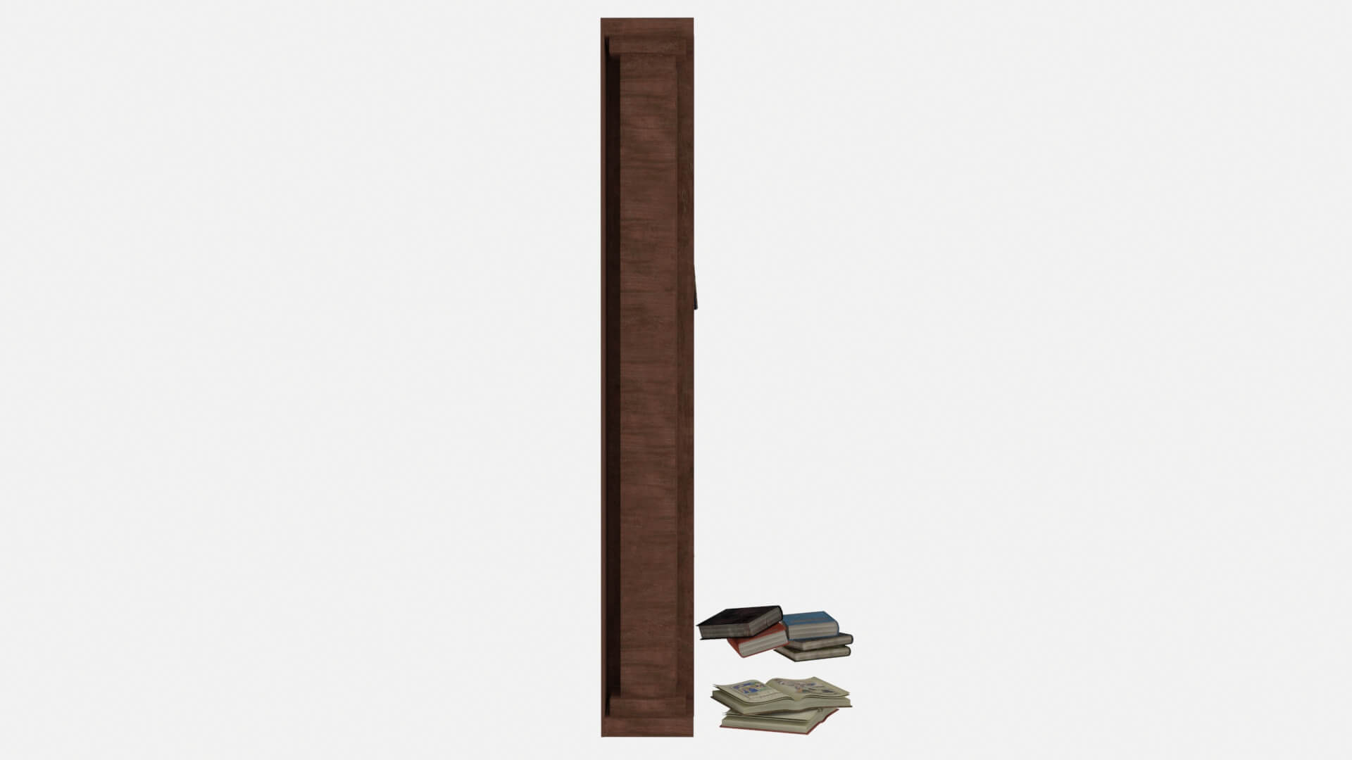 Old Shelf With Books 2 - 3D Model by kopofx