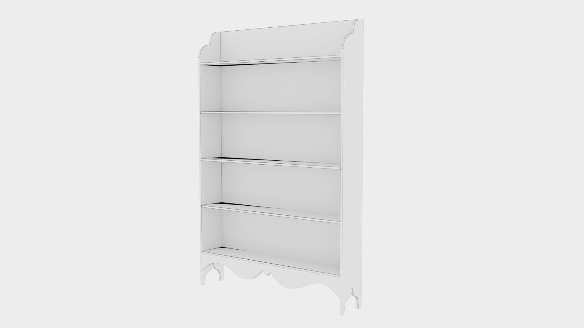 Old Shelf - 3D Model by kopofx