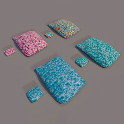 Pills Drug Package Bag - 3D Model by kopofx