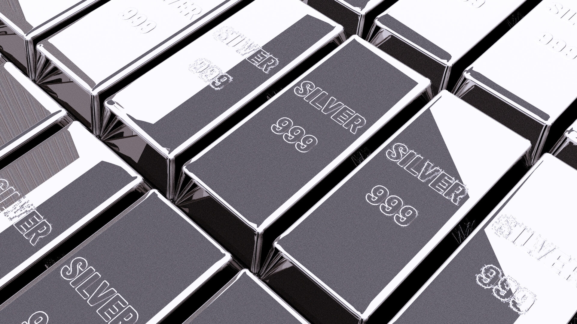 Silver Bar Pallet - 3D Model by kopofx