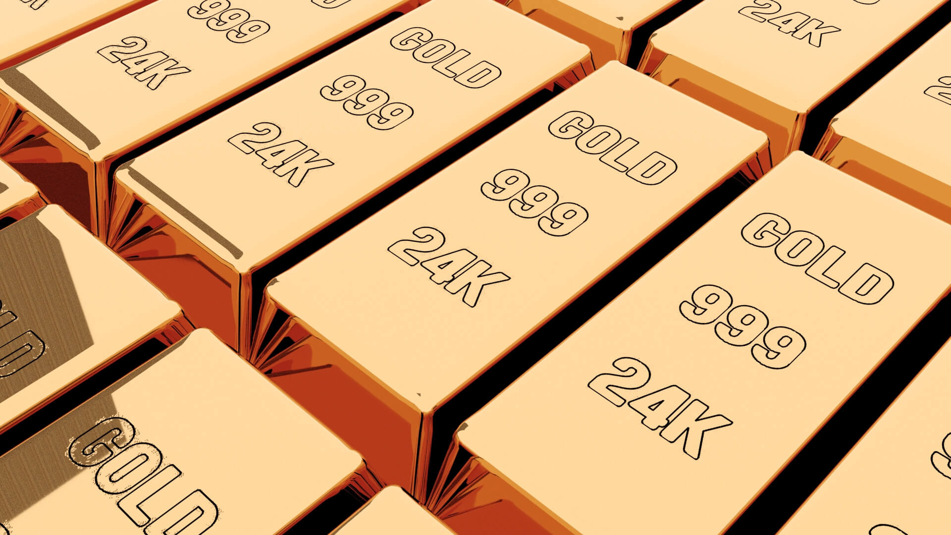Gold Bar Pallet - 3D Model by kopofx