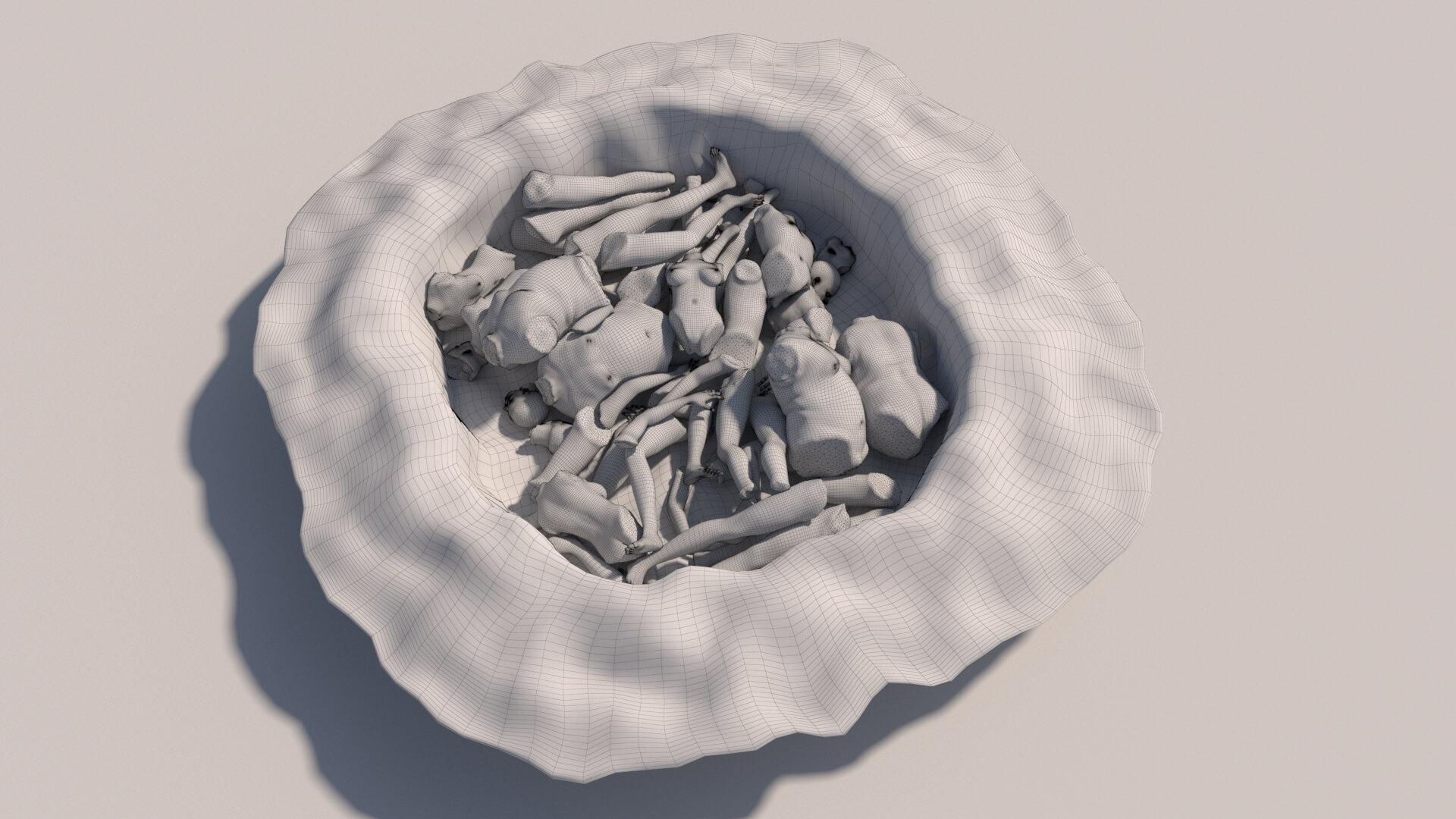 Small Common Pit Human Body Parts - 3D Model by kopofx