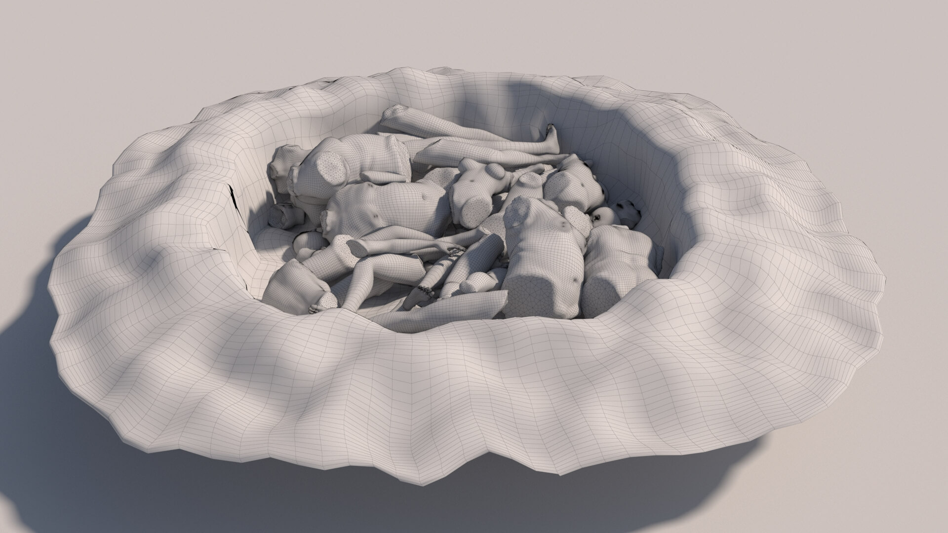 Small Common Pit Human Body Parts - 3D Model by kopofx