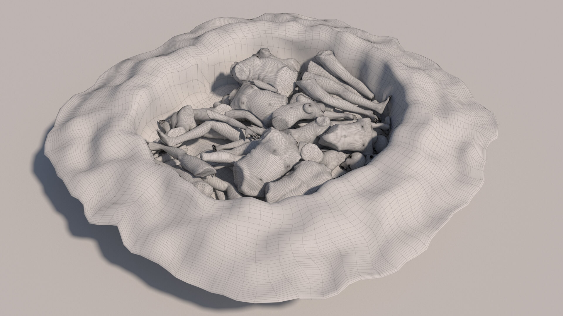 Small Common Pit Human Body Parts - 3D Model by kopofx